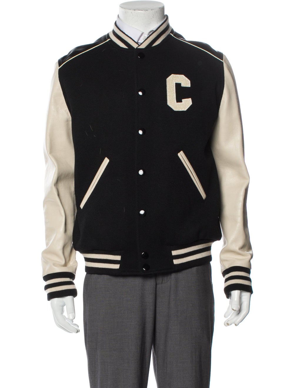 Celine 2022 Classic Teddy Varsity Jacket - Black Outerwear, Clothing - CEL278865 | The RealReal