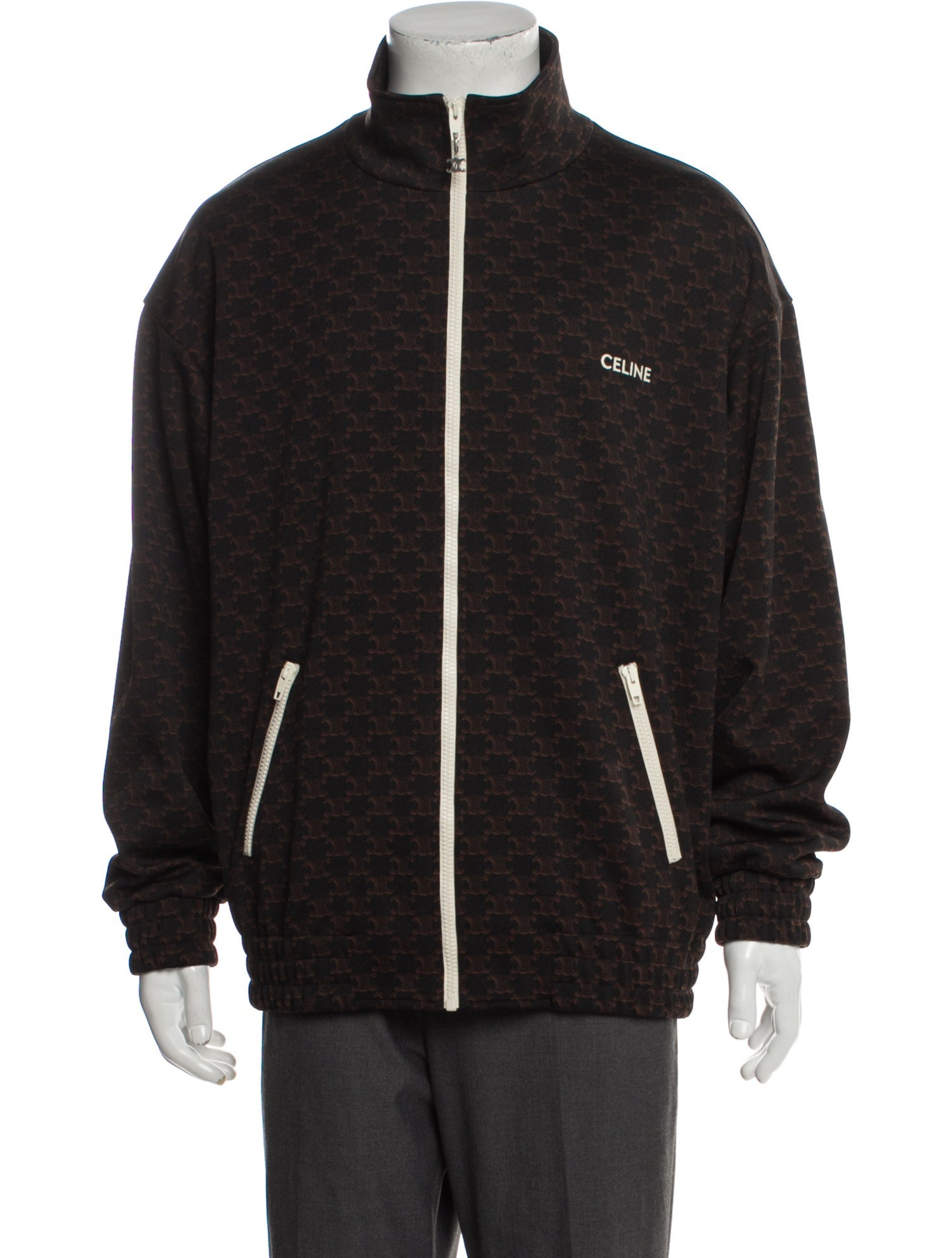 Celine Printed Bomber Jacket - Black Outerwear, Clothing - CEL279096 ...