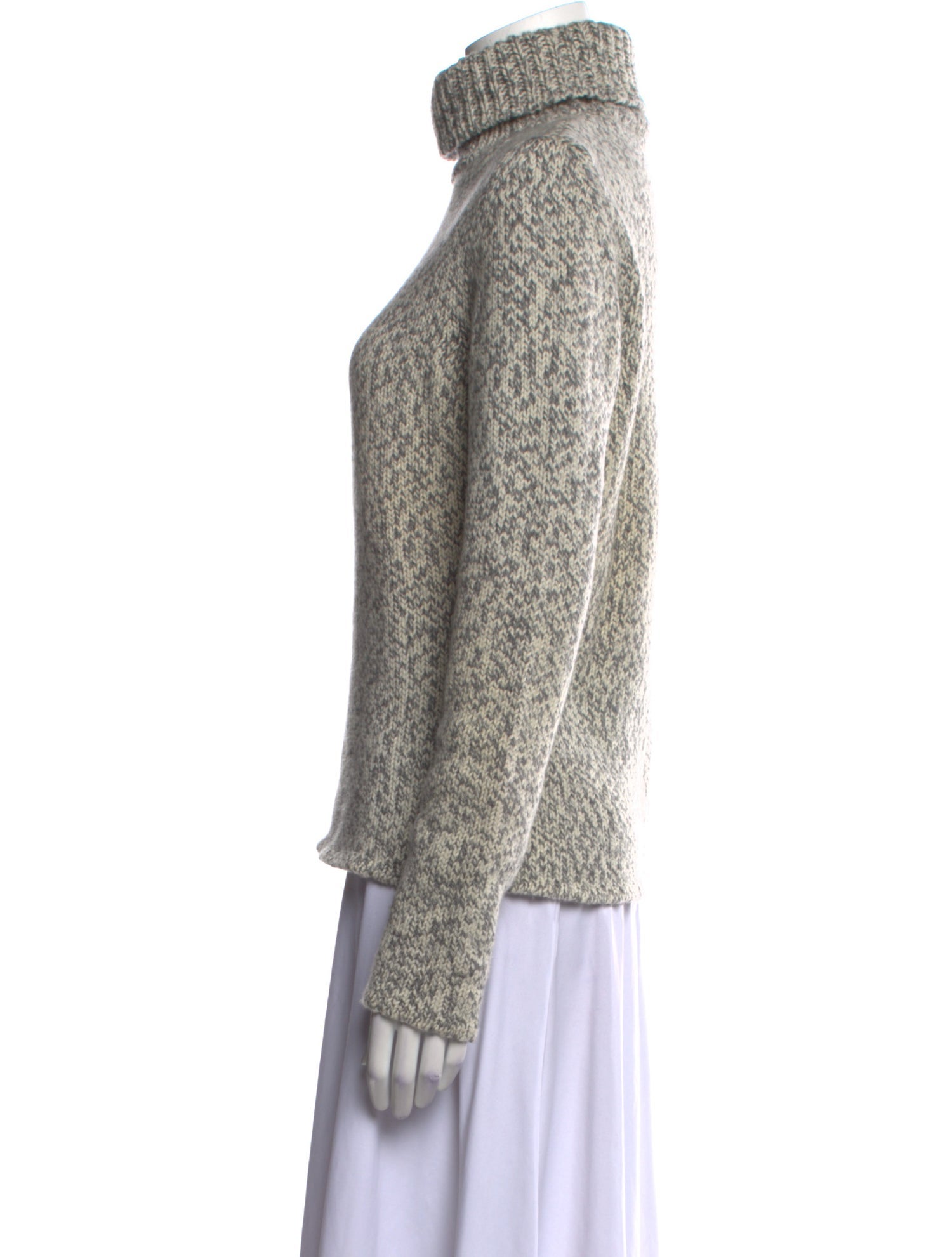 Celine Cashmere Turtleneck Sweater - Grey Knitwear, Clothing ...