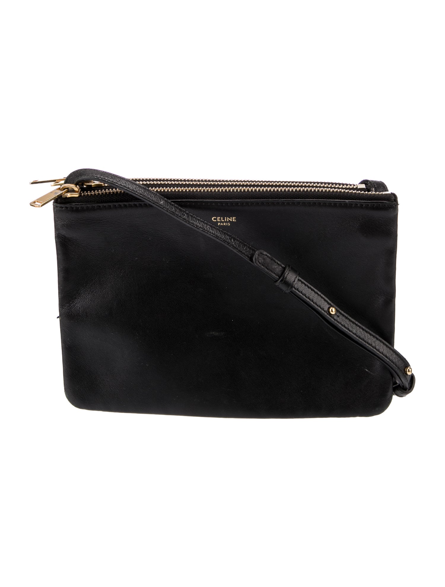 Celine Small Trio Bag - Black Crossbody Bags, Handbags - CEL279969 ...