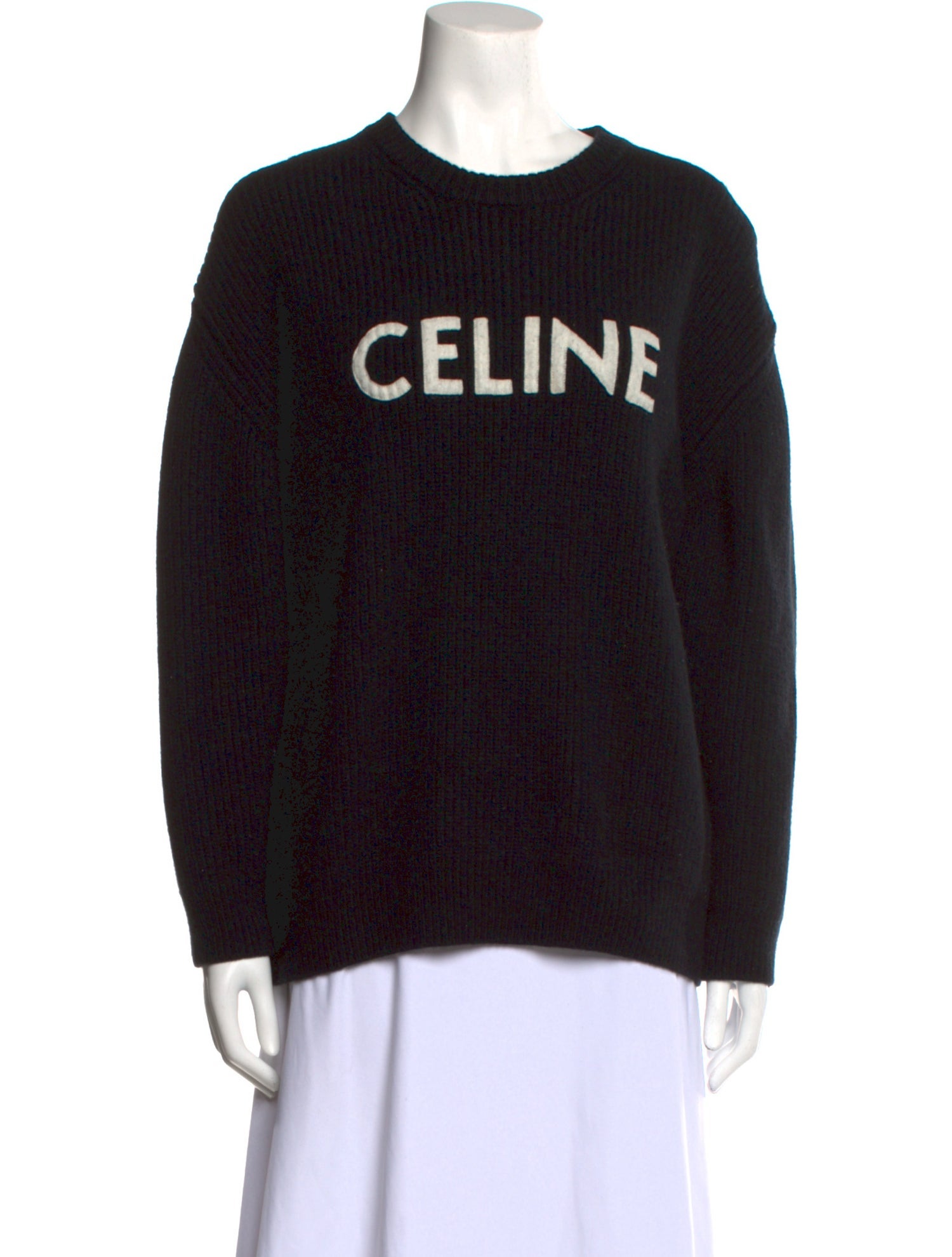 Celine 2021 Graphic Print Sweater - Black Knitwear, Clothing ...