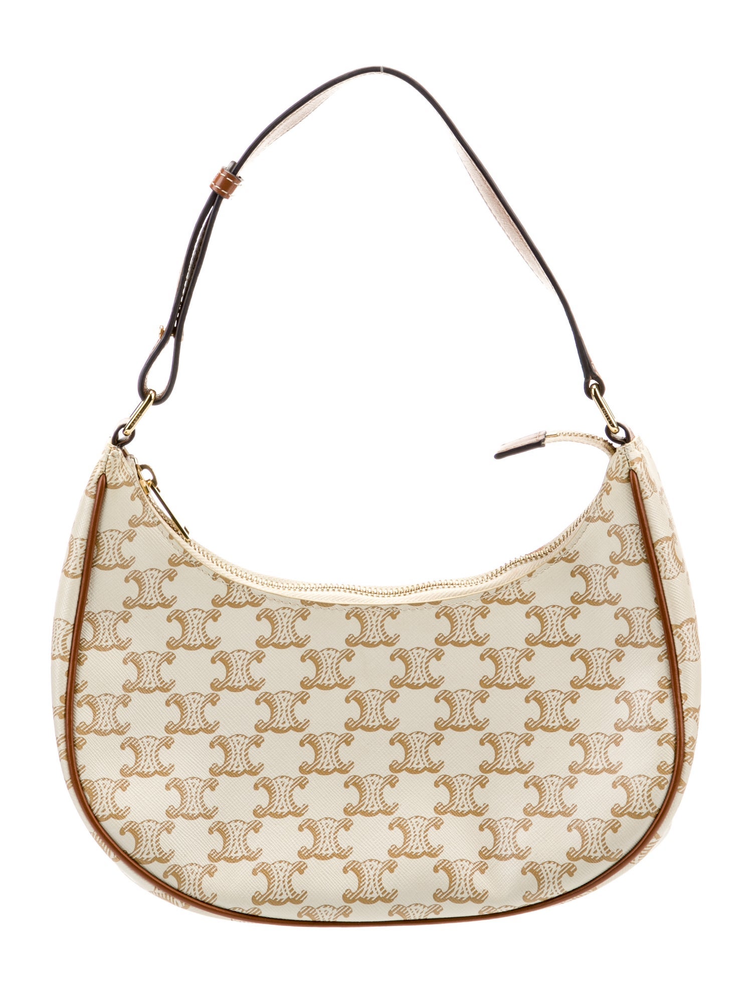 Celine Ava Triomphe Hobo - Brown Hobos, Handbags - CEL276098 | The RealReal