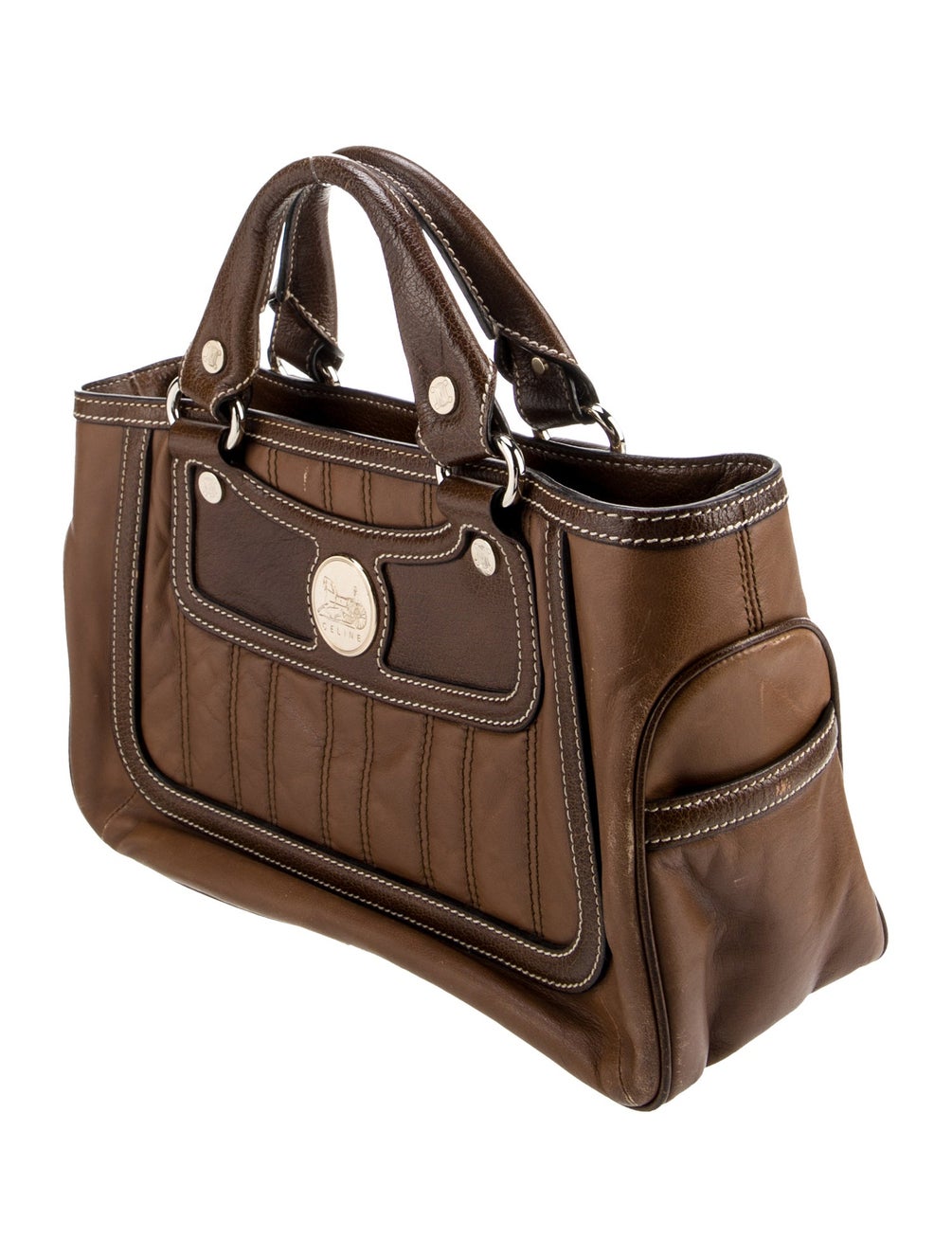 Celine Leather Boogie Bag - Brown Handle Bags, Handbags - CEL280875 ...