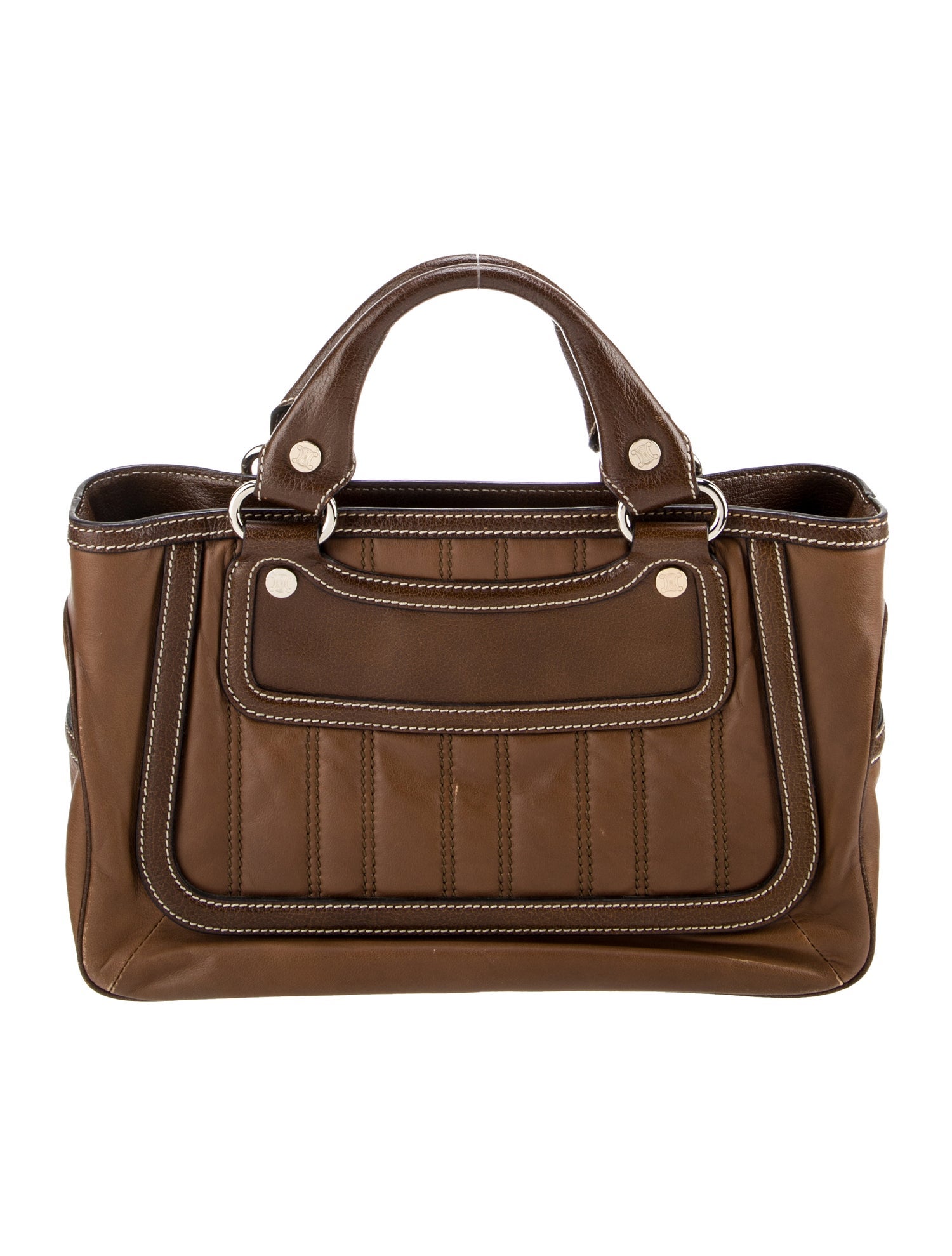 Celine Leather Boogie Bag - Brown Handle Bags, Handbags - CEL280875 ...