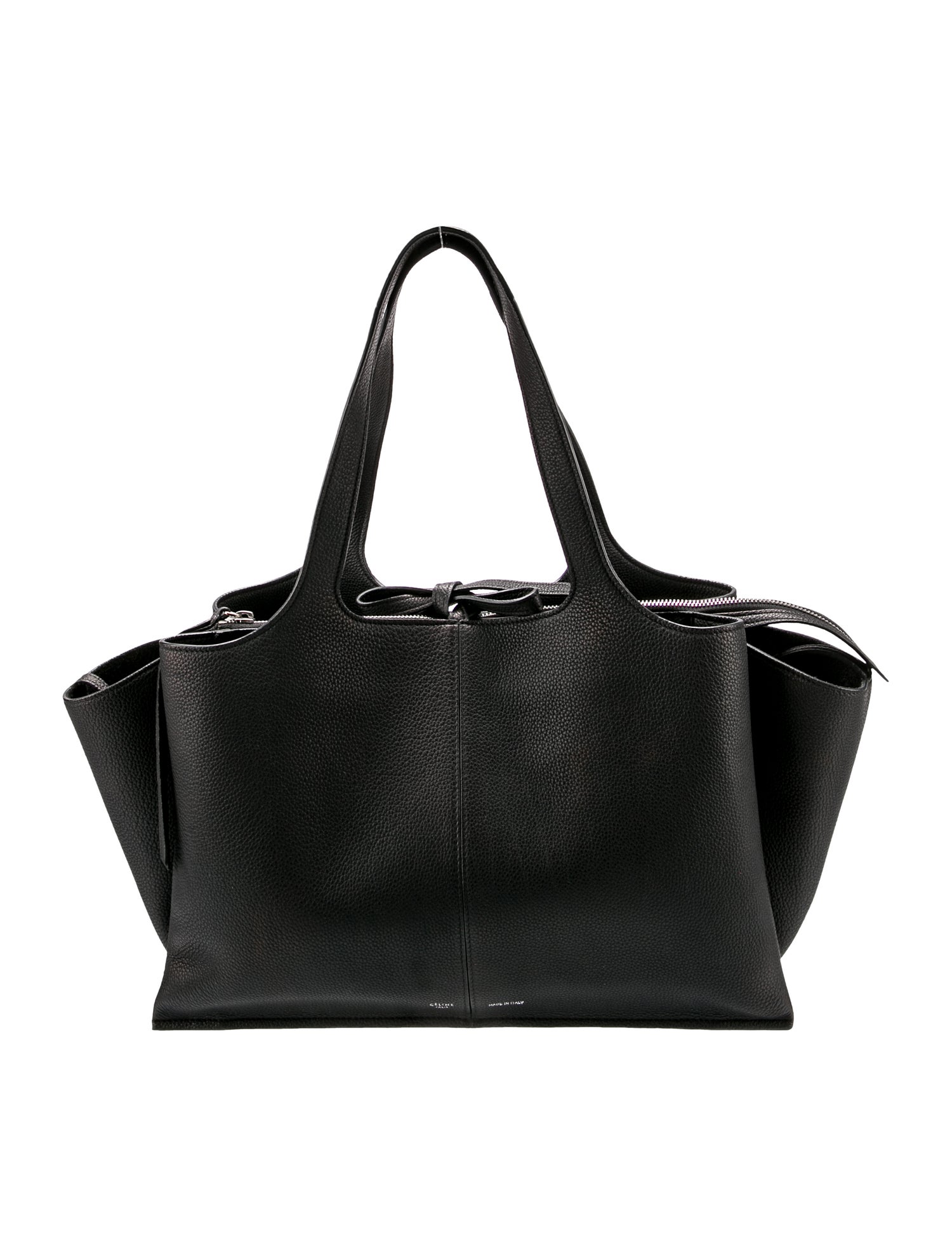 Celine Vertical Tri-Fold Bag - Black Totes, Handbags - CEL279010 | The ...