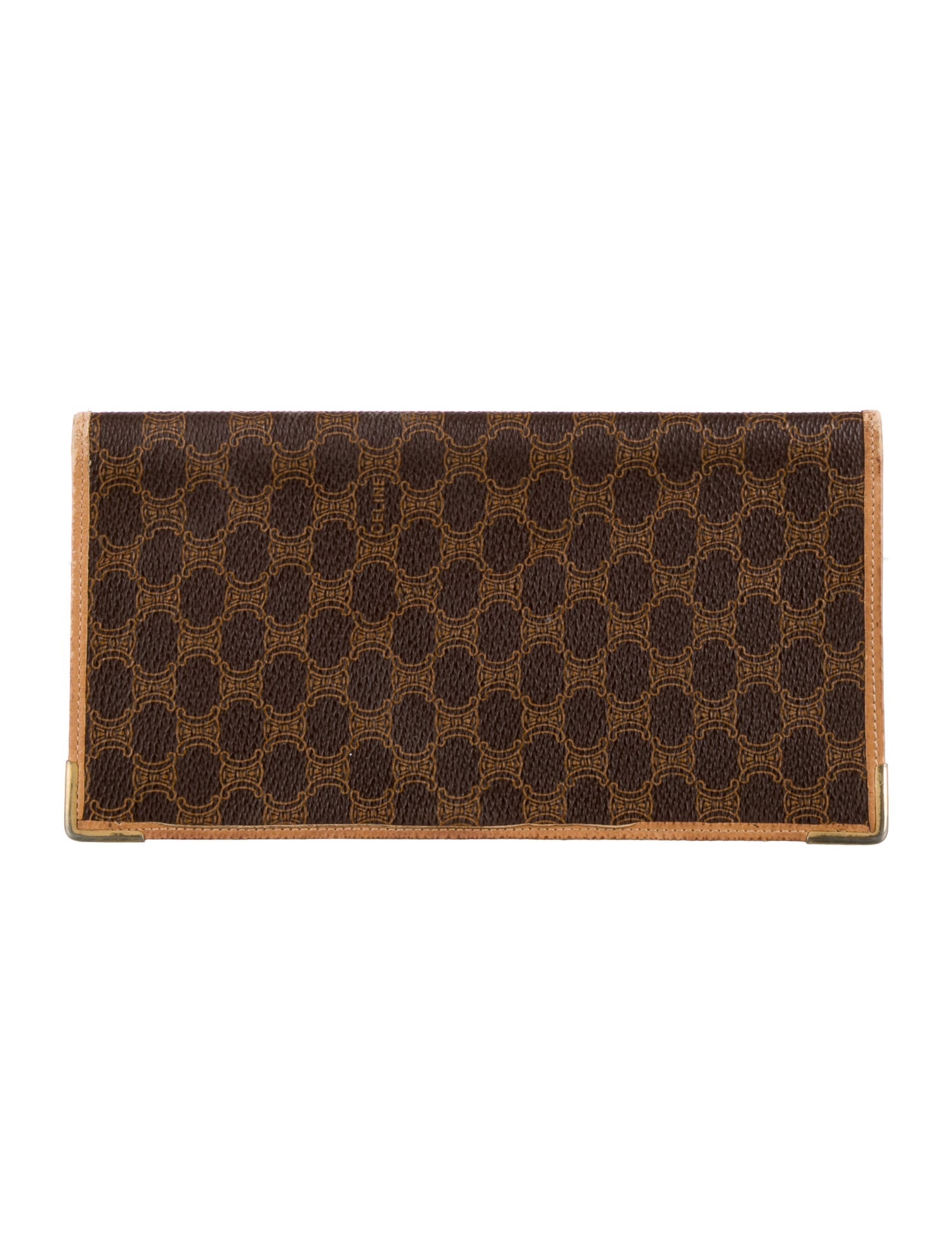 Celine Monogram Pattern Bifold Wallet - Brown Wallets, Accessories ...