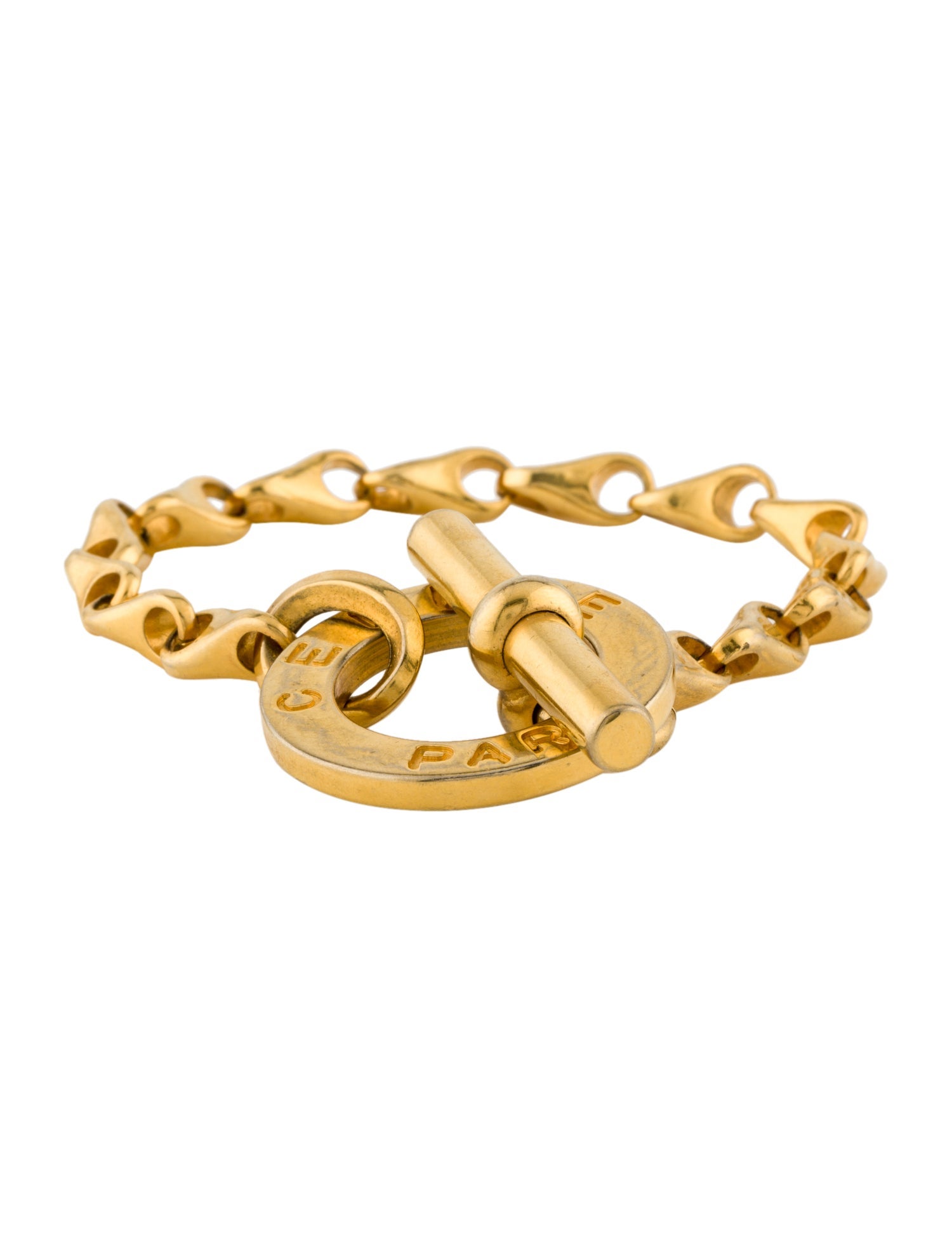 Christian Dior Vintage CD Link Bracelet - Gold-Plated Link, Bracelets ...