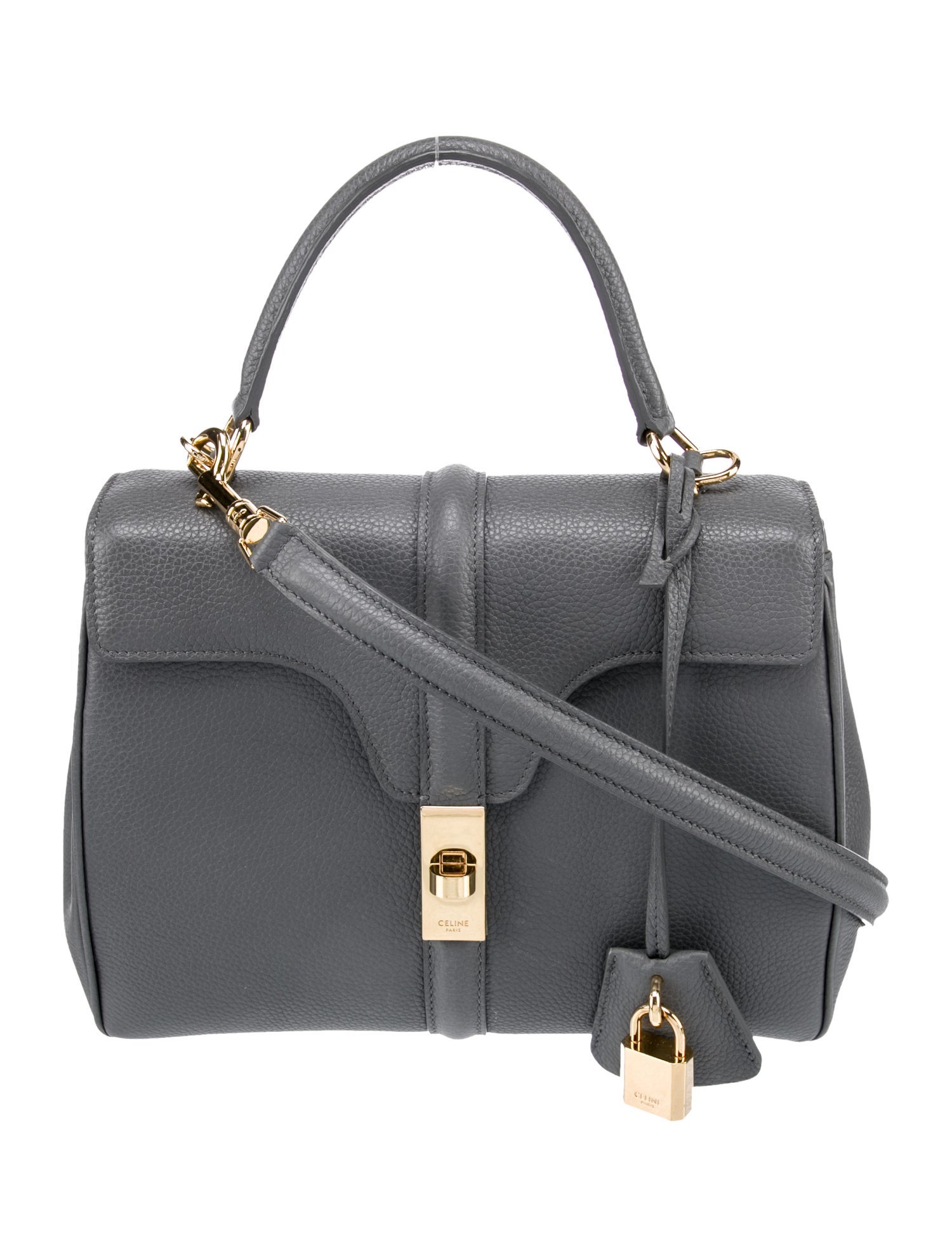 Celine Small 16 Bag - Grey Handle Bags, Handbags - CEL283589 | The RealReal