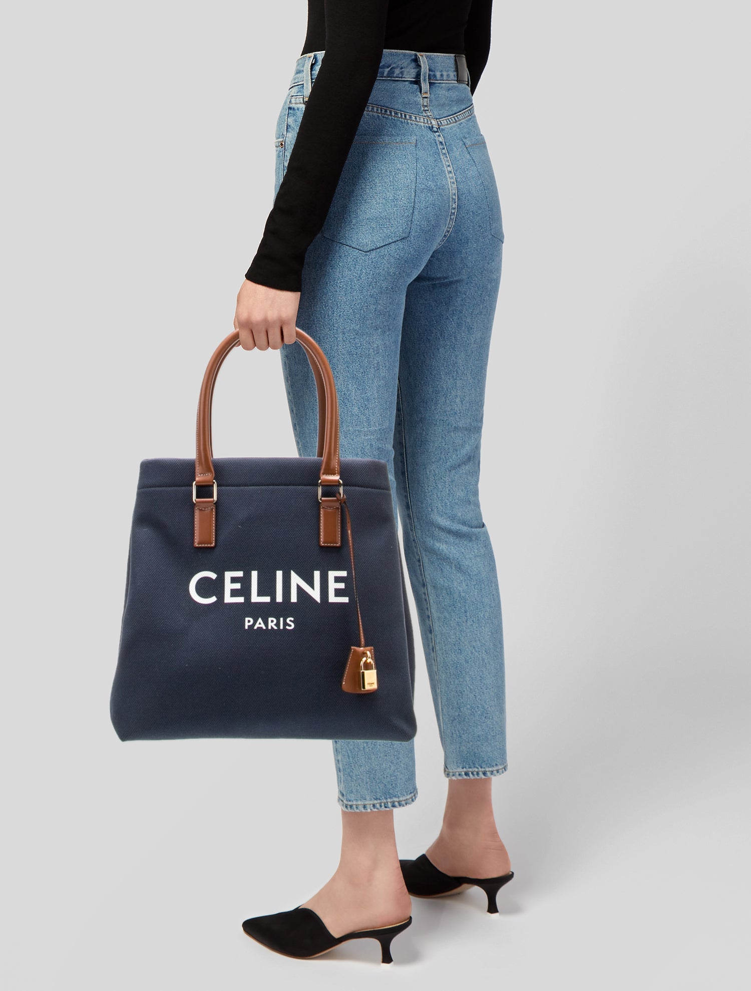 Celine Canvas Horizontal Cabas - Blue Totes, Handbags - CEL289348 | The ...
