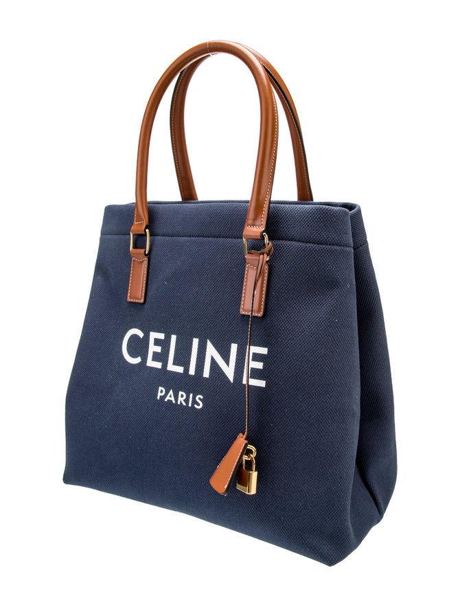 Celine Canvas Horizontal Cabas - Blue Totes, Handbags - CEL289348 | The ...