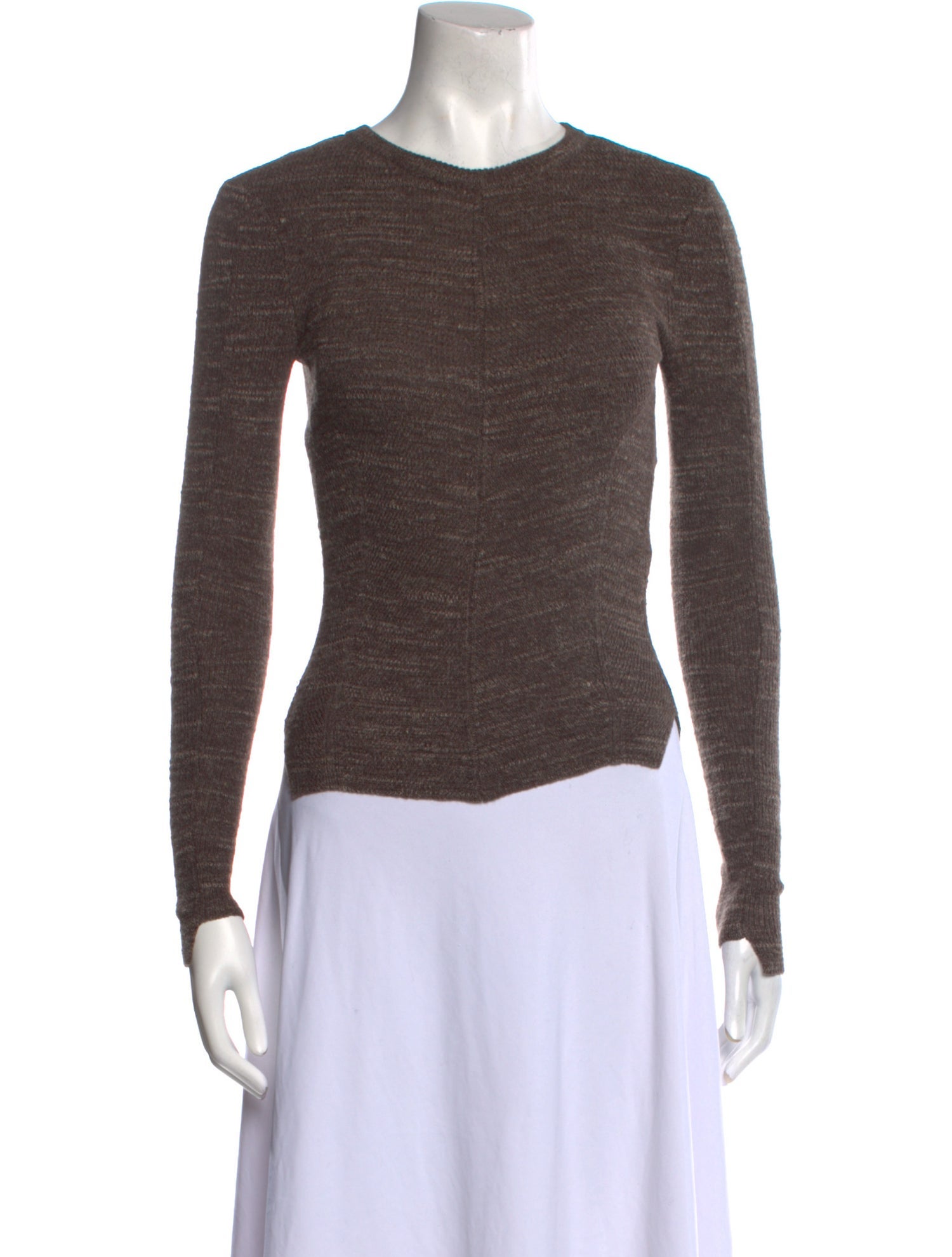 Celine Crew Neck Sweater - Brown Knitwear, Clothing - CEL289525 | The ...