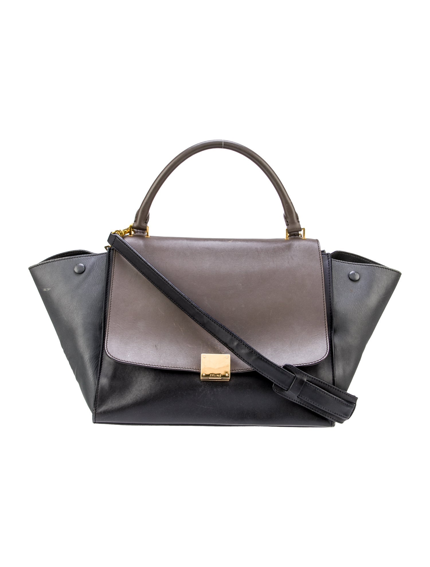 Celine Small Tri-color Trapeze Bag - Neutrals Handle Bags, Handbags ...