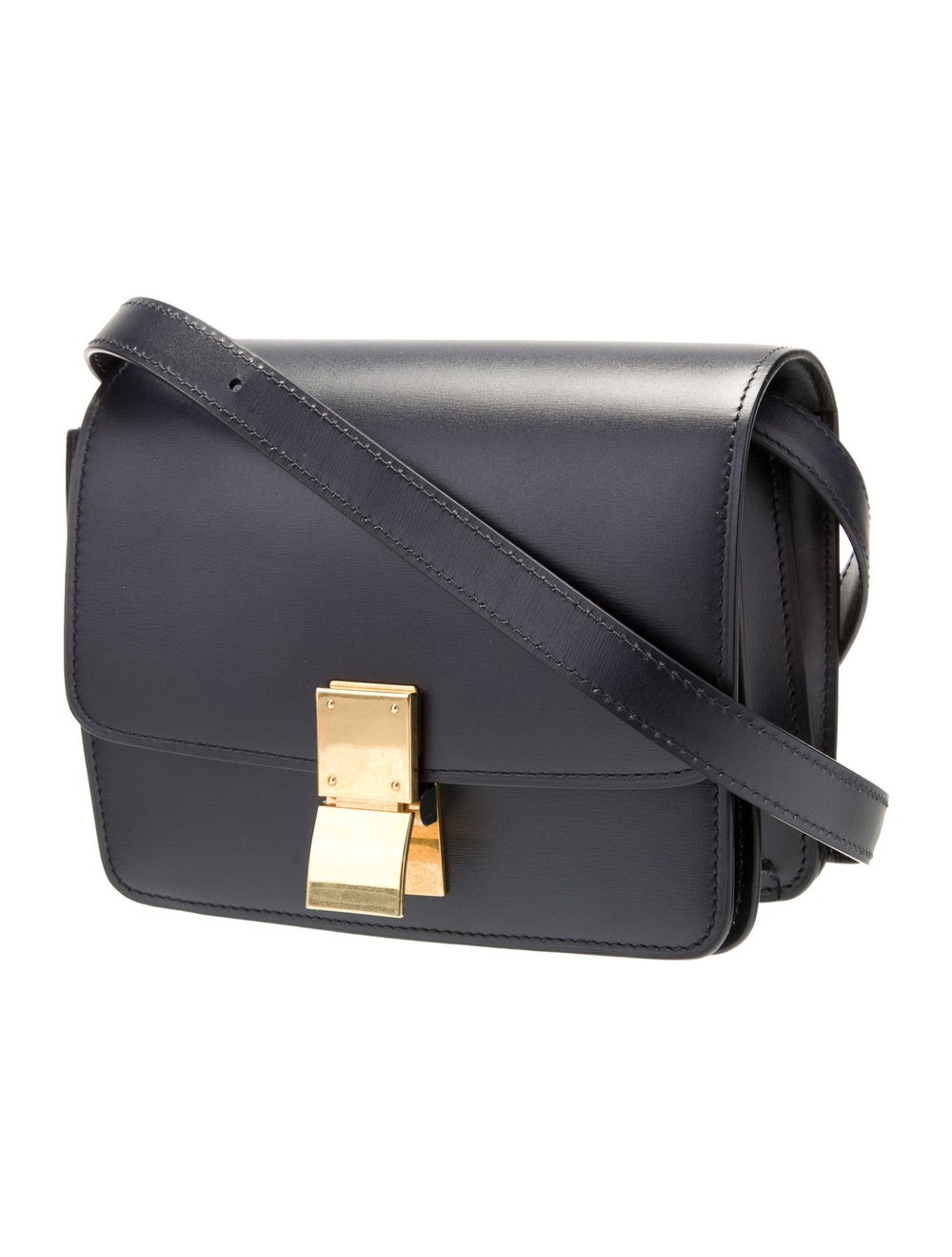 Celine Small Classic Box Shoulder Bag - Blue Crossbody Bags, Handbags ...
