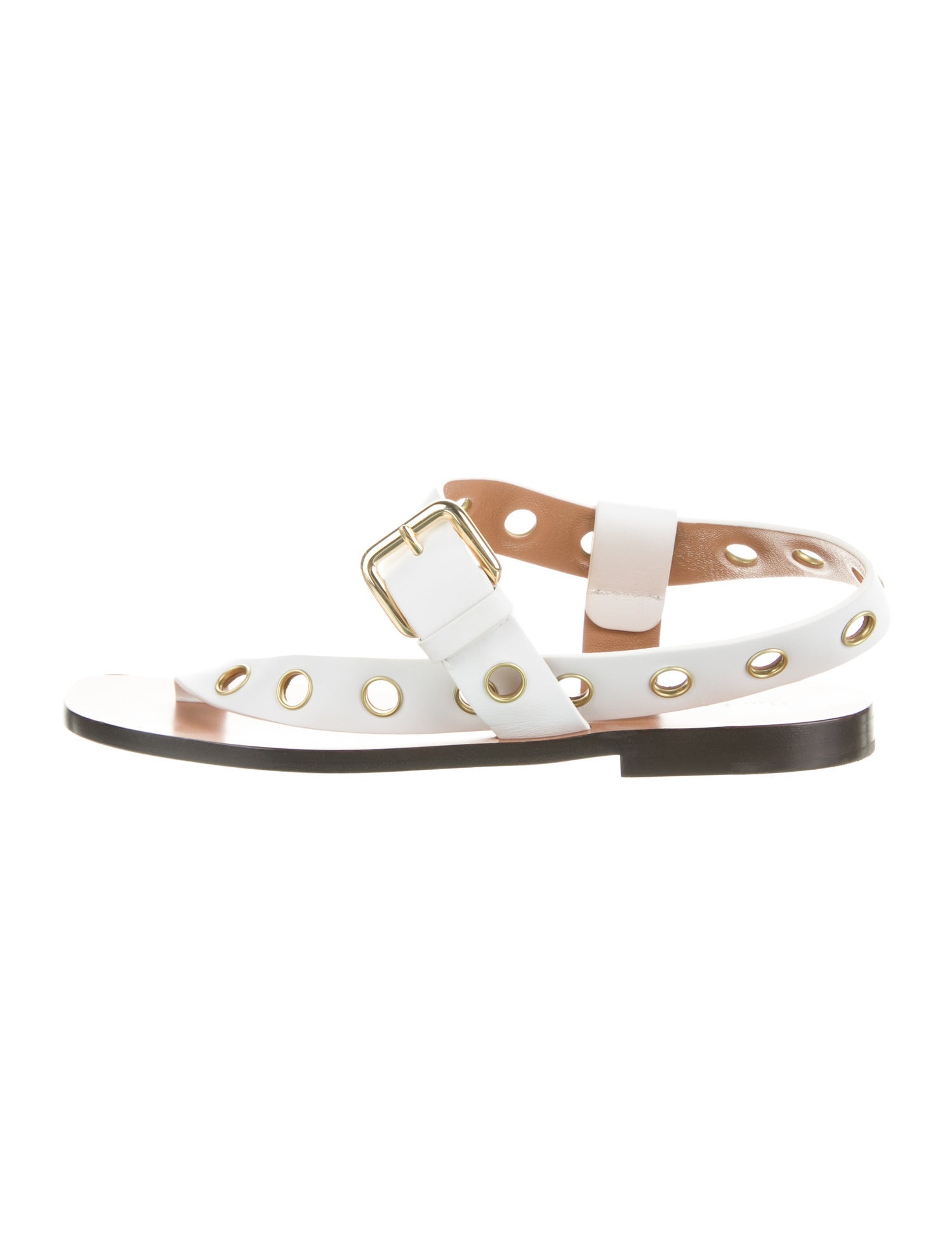 Celine Leather Gladiator Sandals - White Sandals, Shoes - CEL290851 ...