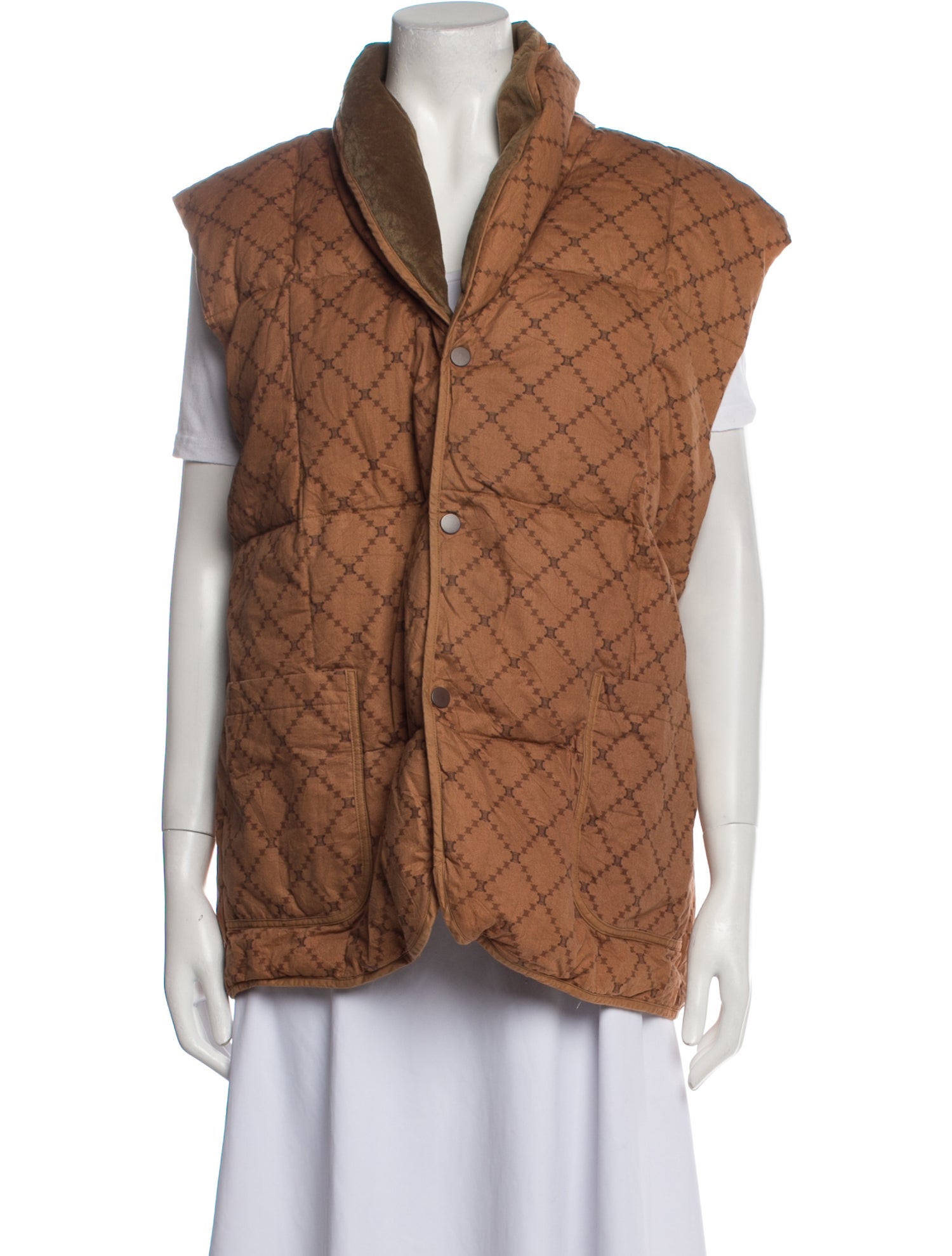 Celine Vintage Late 1990's - Early 2000's Vest - Brown Jackets ...