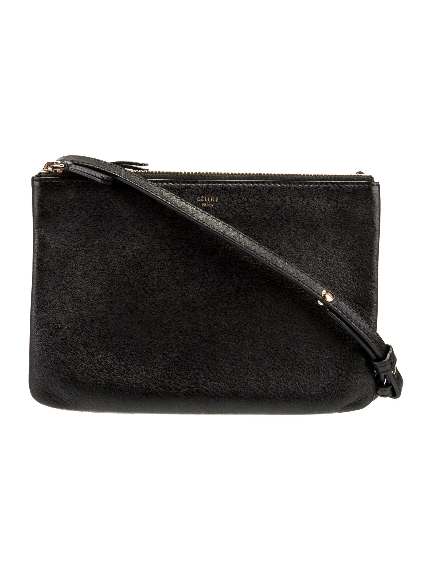 Celine Small Trio Crossbody Bag - Black Crossbody Bags, Handbags ...