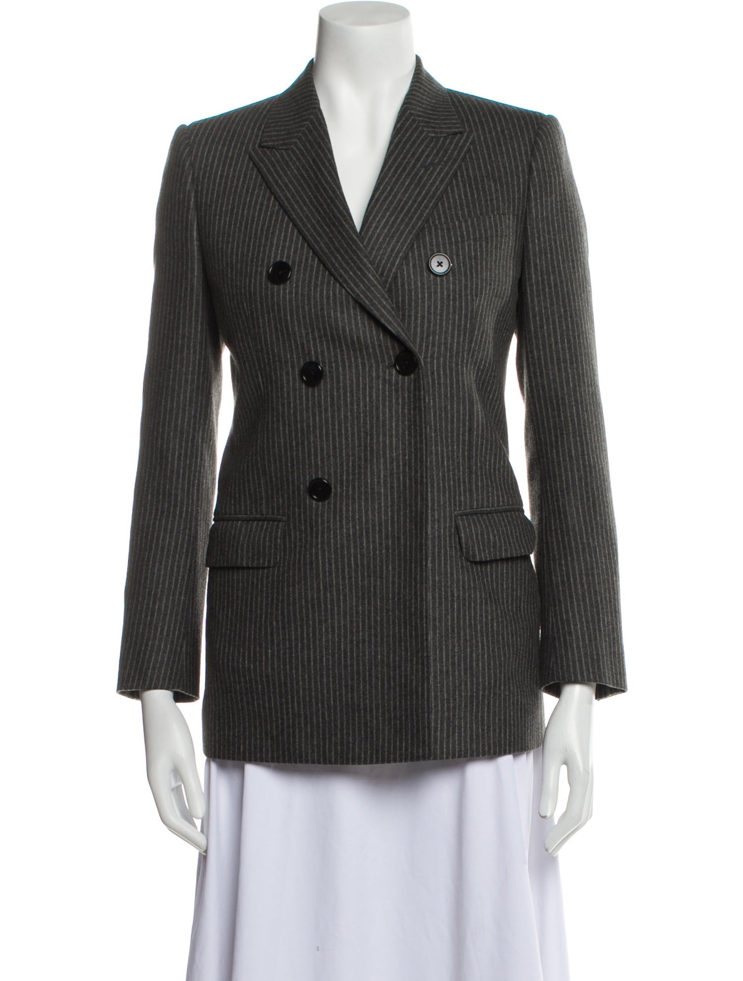 Celine Striped Blazer - Grey Jackets, Clothing - CEL295085 | The RealReal