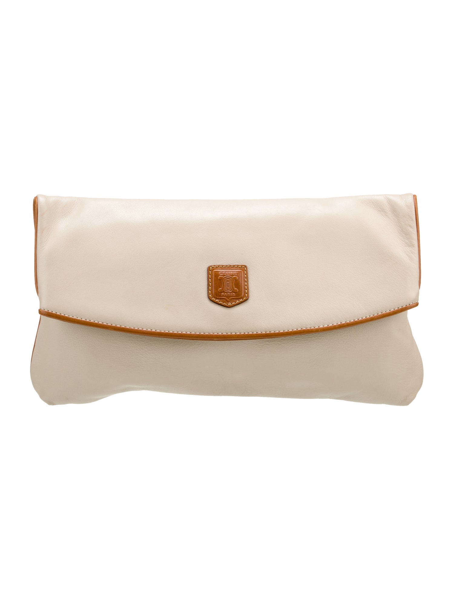 Celine Vintage Leather Clutch - Neutrals Clutches, Handbags - CEL295311 ...
