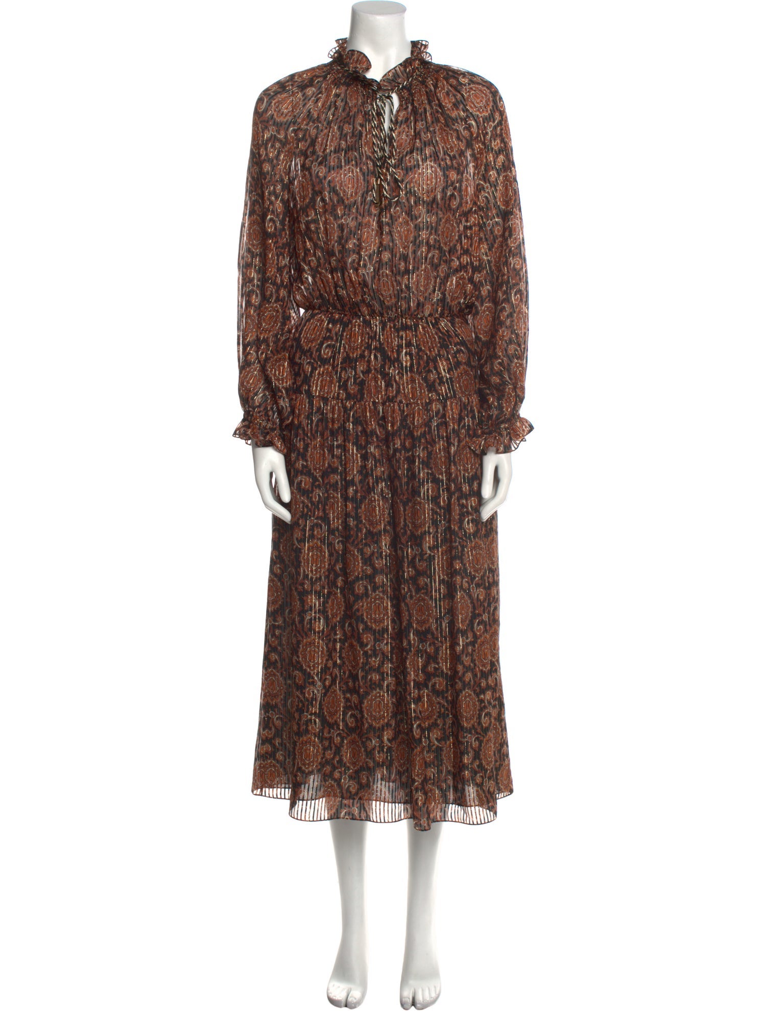 Celine 2020 Long Dress w/ Tags - Brown Dresses, Clothing - CEL296403 ...