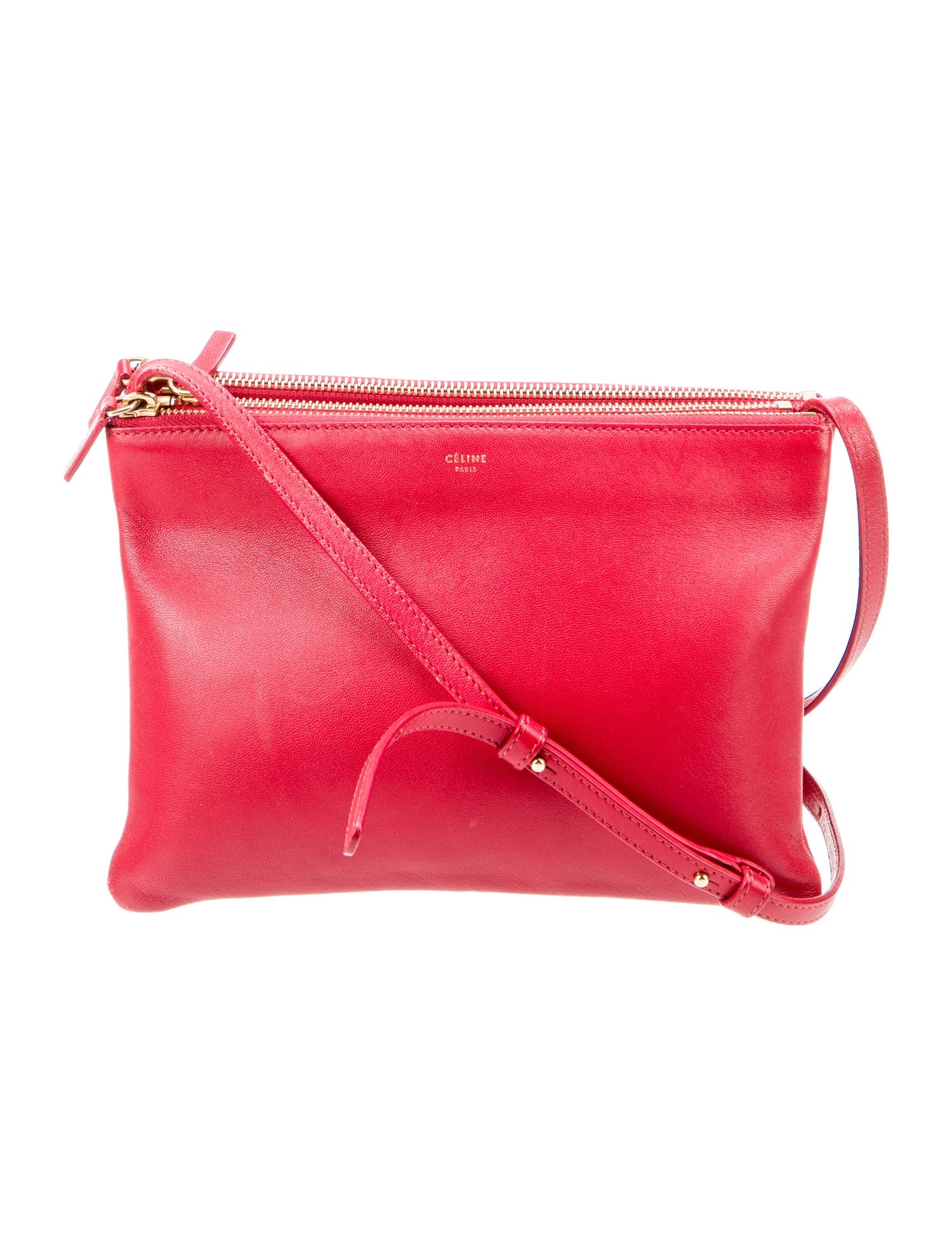 Celine Small Trio Bag - Red Crossbody Bags, Handbags - CEL296467 | The ...