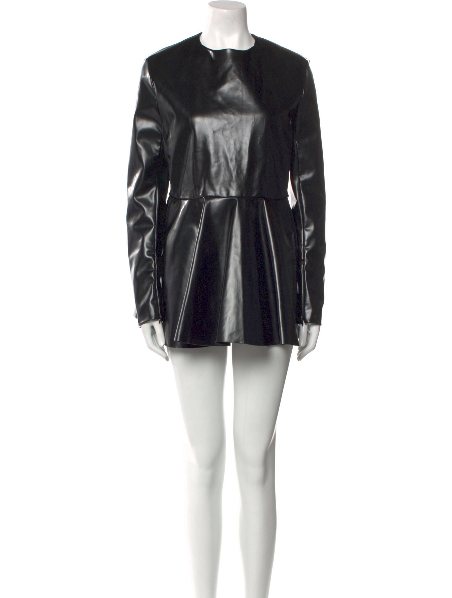 Celine Crew Neck Mini Dress - Black Dresses, Clothing - CEL296753 | The ...