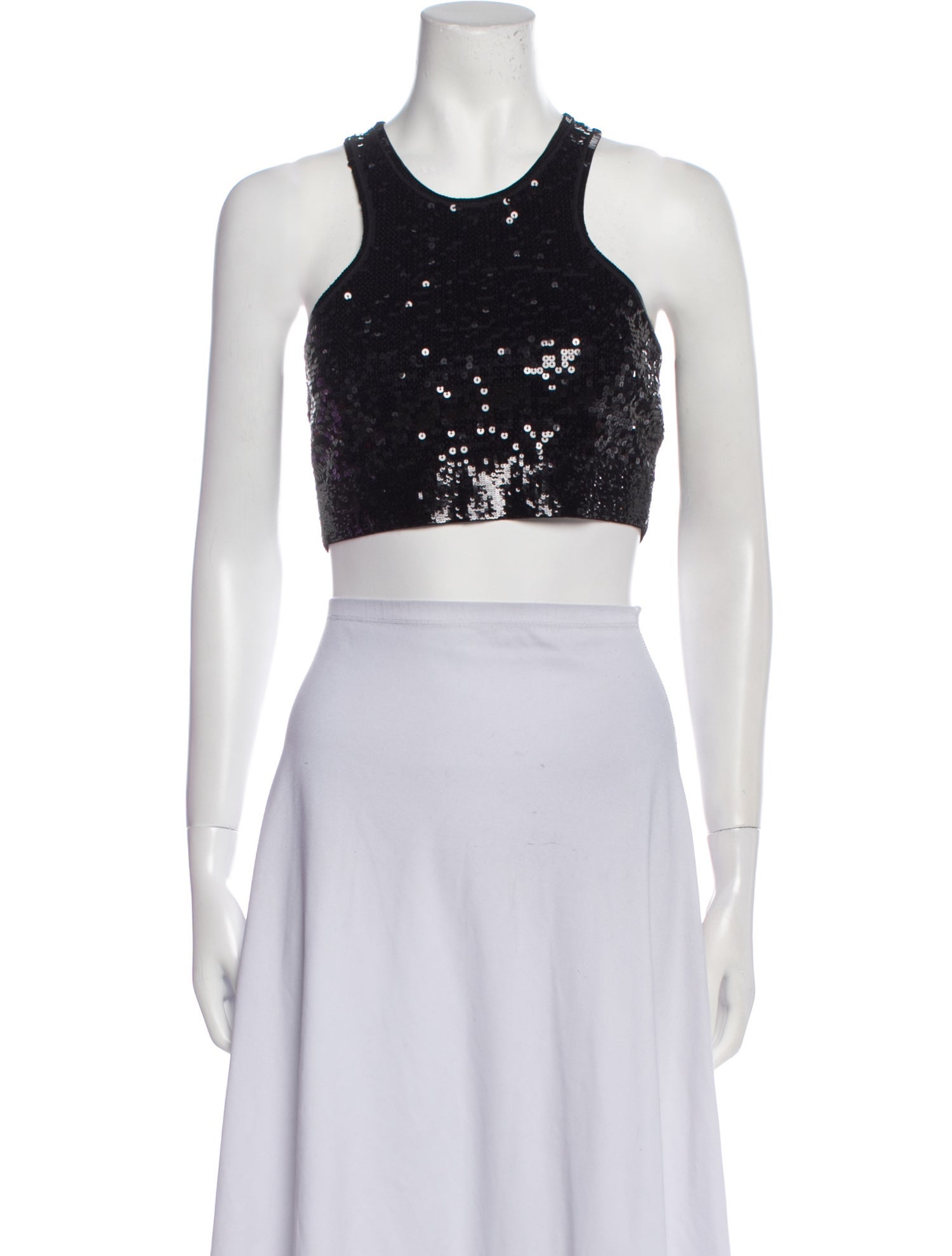 Celine 2022 Halterneck Crop Top - Black Tops, Clothing - CEL297017 ...