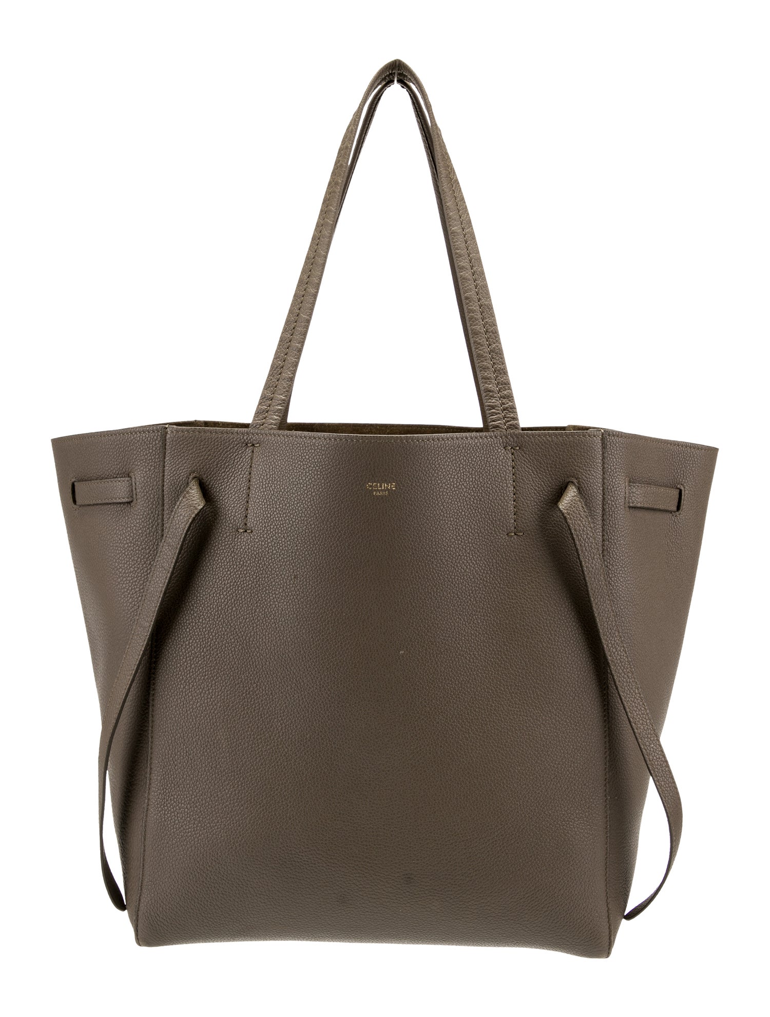 Celine Small Cabas Phantom w/ Belt - Grey Totes, Handbags - CEL297204 ...