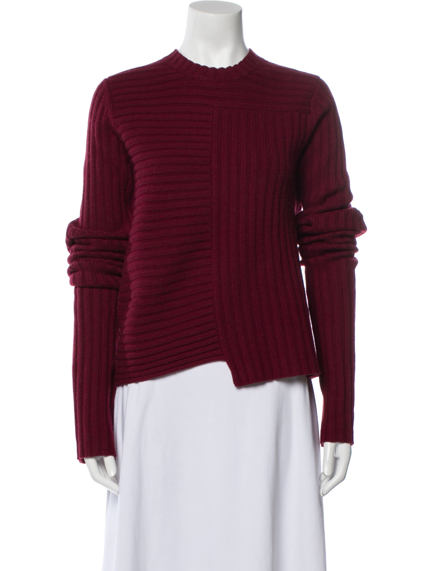 Celine Crew Neck Sweater - Burgundy Knitwear, Clothing - CEL297865 ...
