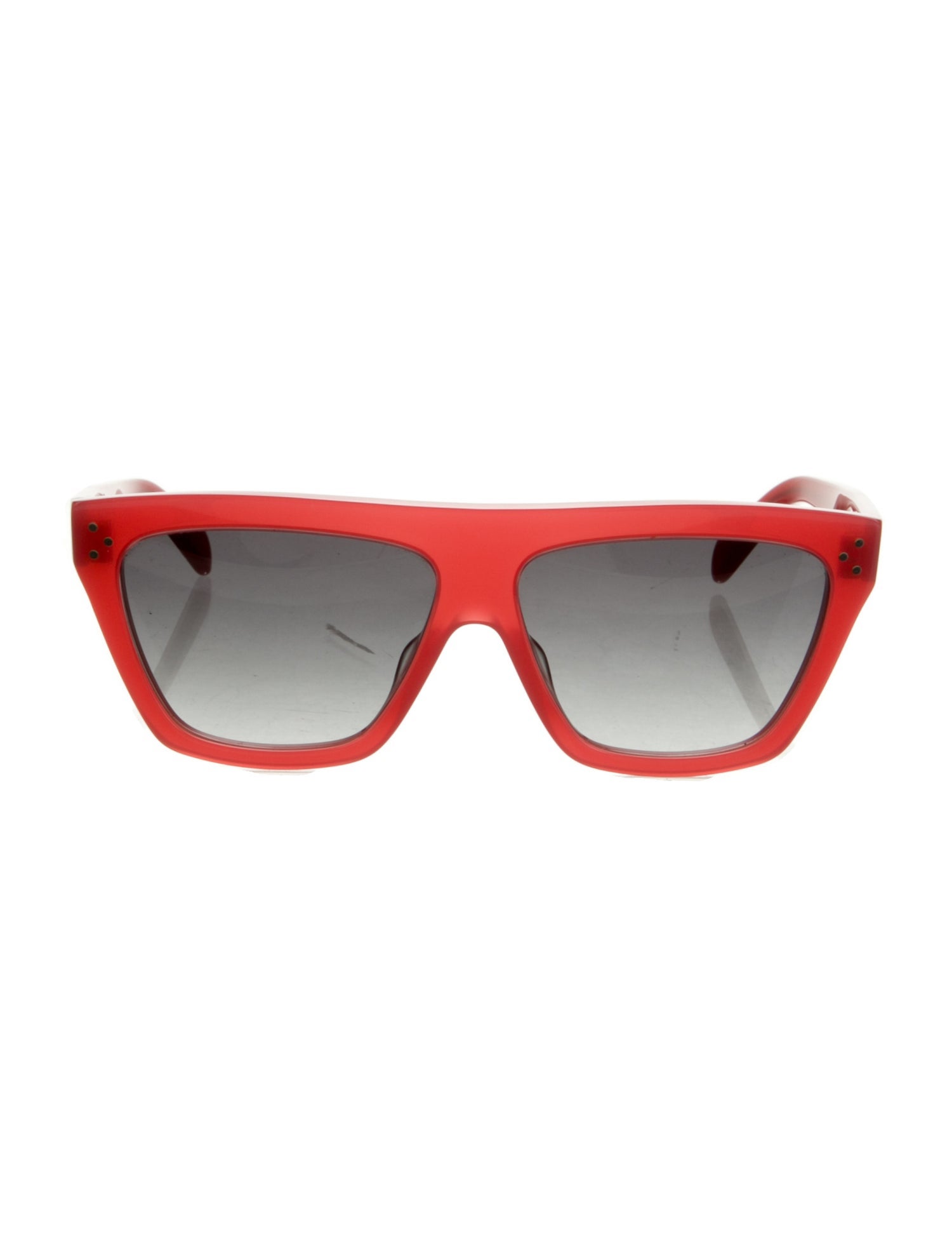 Celine Square Gradient Sunglasses W Tags Red Sunglasses Accessories Cel298044 The Realreal