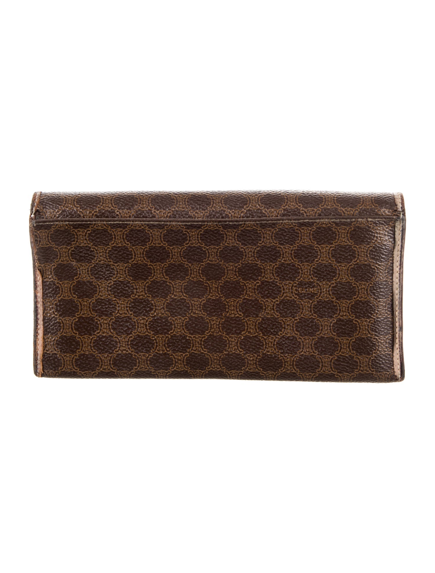 Celine Vintage Printed Continental Wallet - Brown Wallets, Accessories ...