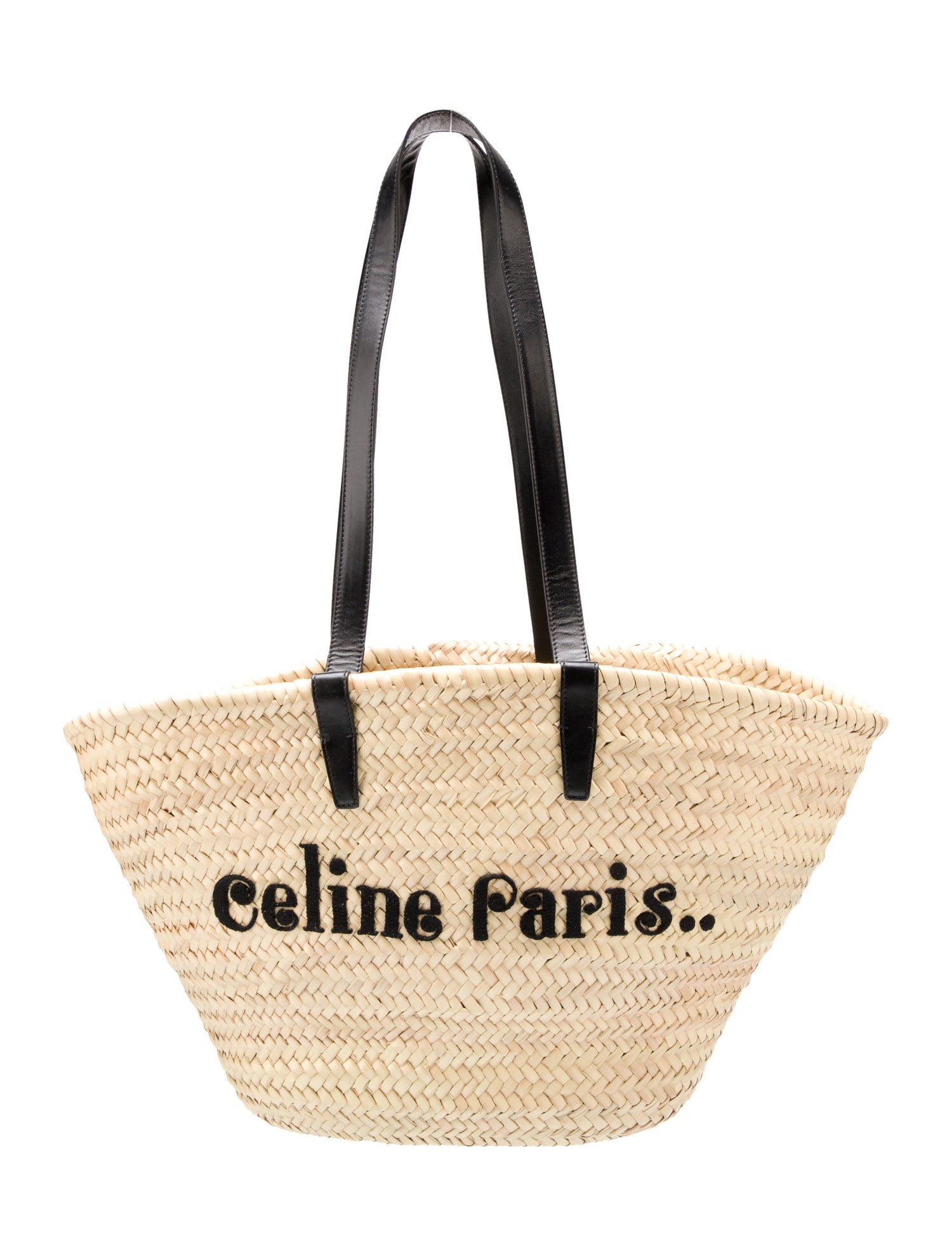Celine Raffia Panier Tote - Neutrals Totes, Handbags - CEL300536 | The ...