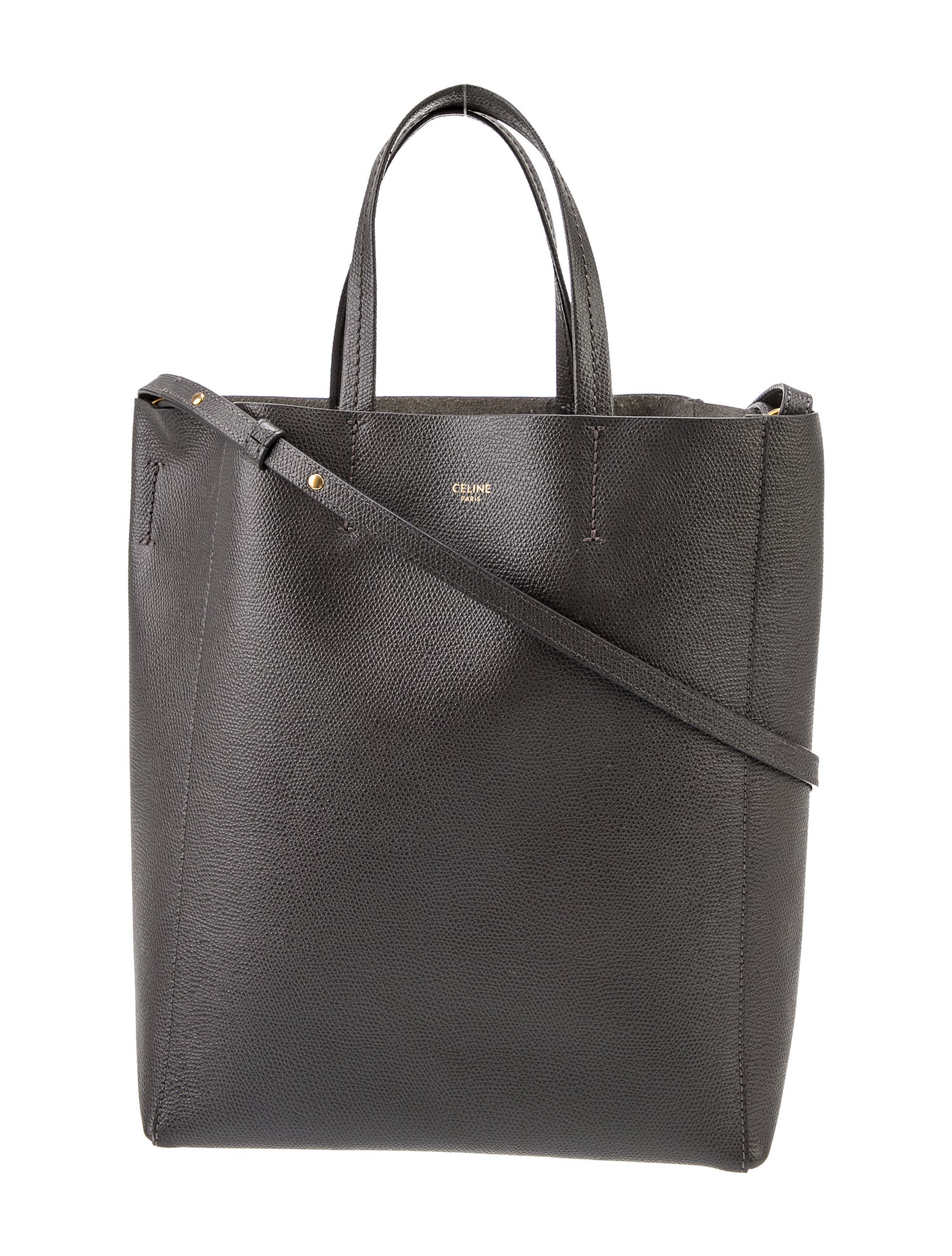 Celine Vertical Cabas - Grey Handle Bags, Handbags - CEL301244 | The ...