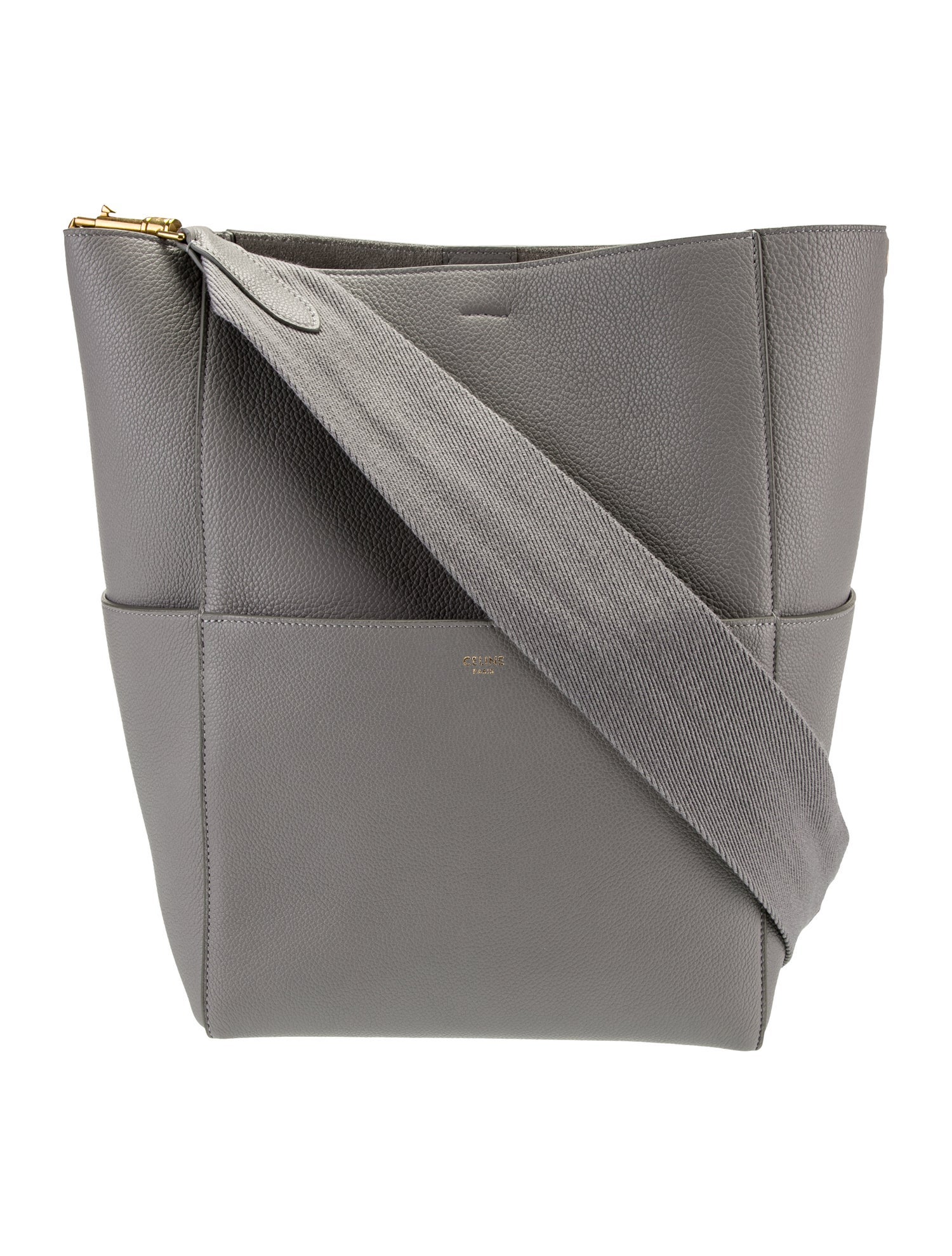 Celine Medium Seau Sangle - Grey Bucket Bags, Handbags - CEL303486 ...