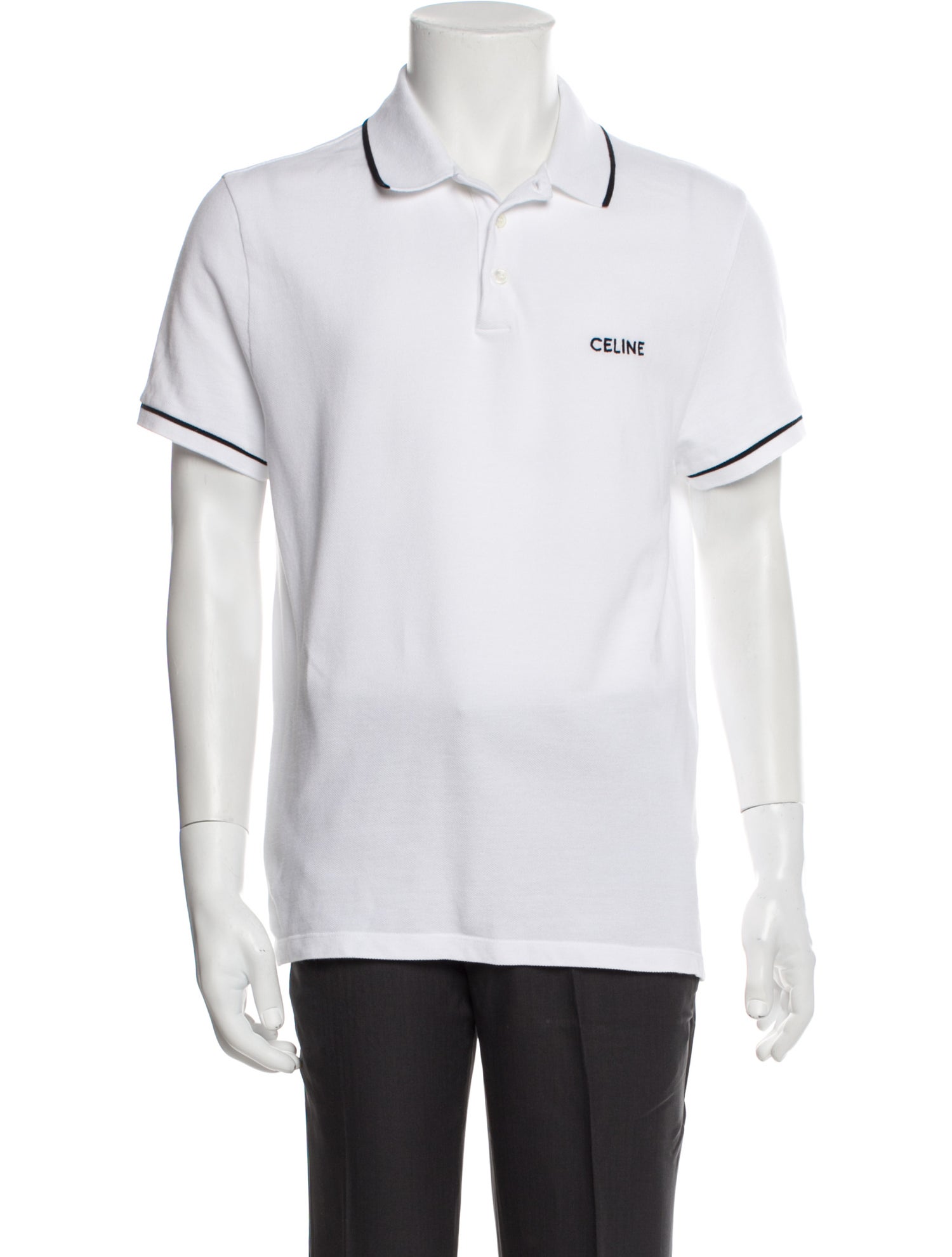 Celine 2022 Collar Polo Shirt - White Polos, Clothing - CEL305808 | The ...