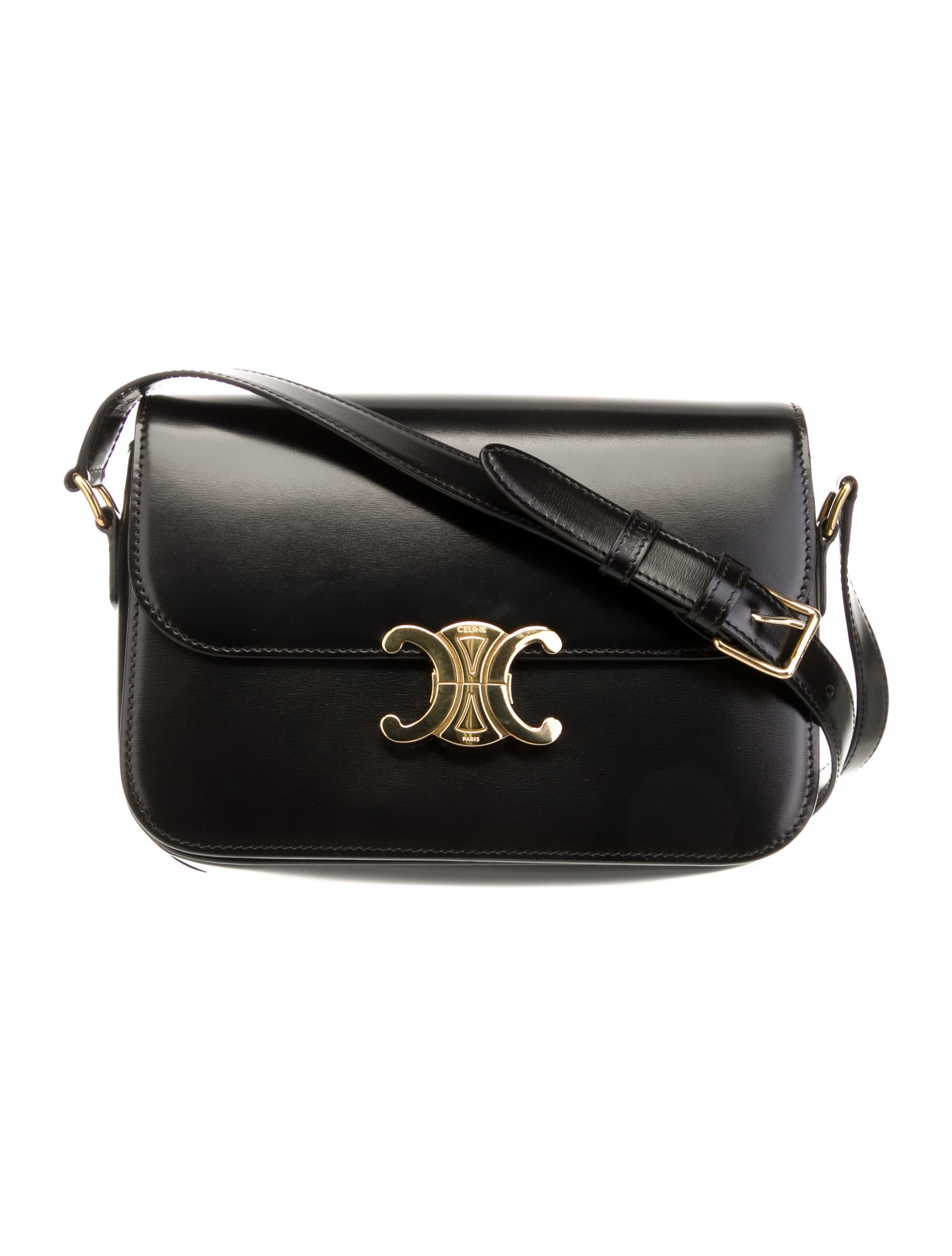 Celine Signature Triomphe 2022 - Black Shoulder Bags, Handbags ...