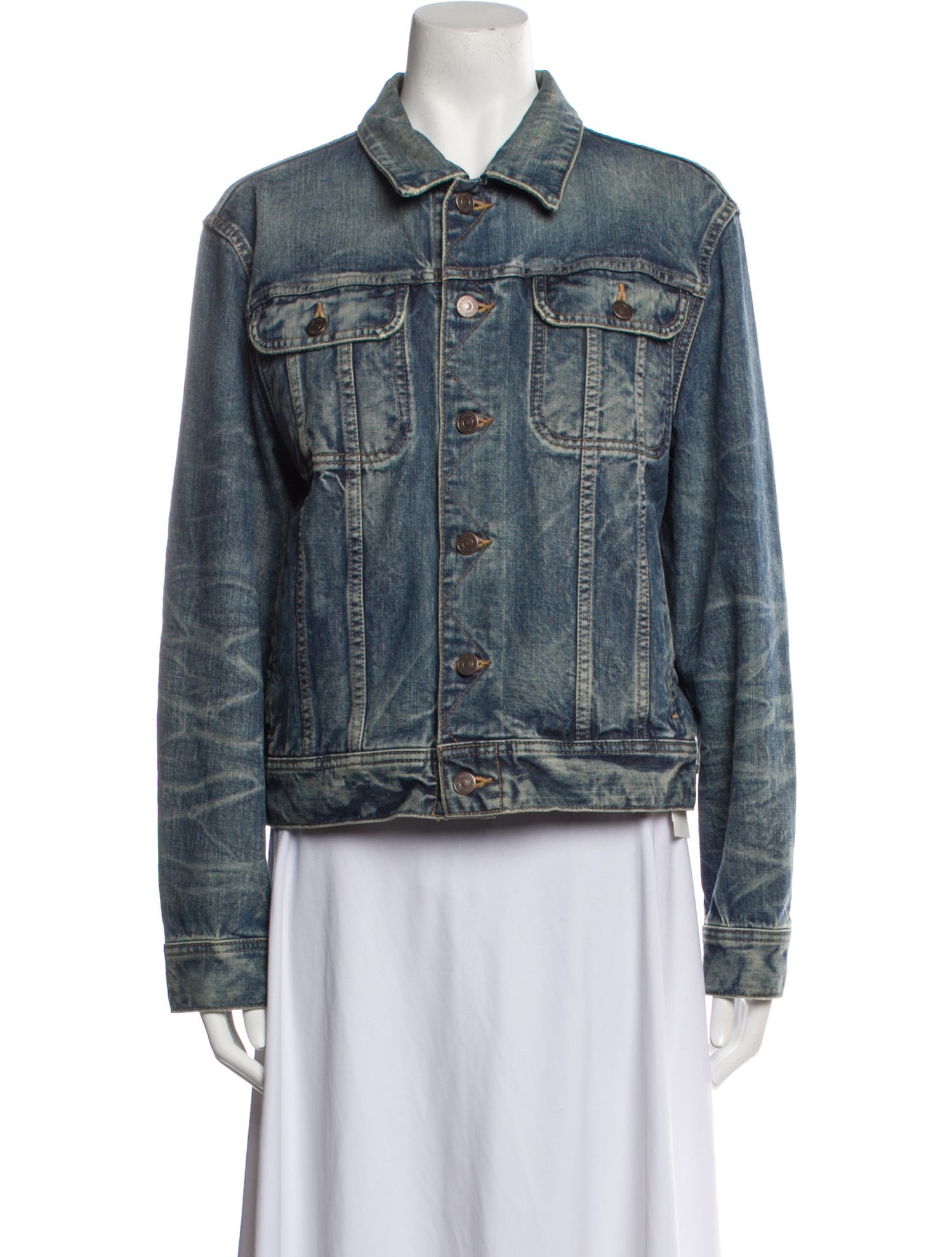 Celine Trucker Denim Jacket - Blue Jackets, Clothing - CEL308184 | The ...