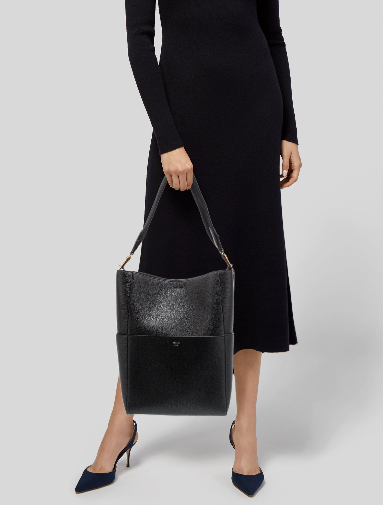 Celine Medium Seau Sangle - Blue Bucket Bags, Handbags - CEL285957 ...