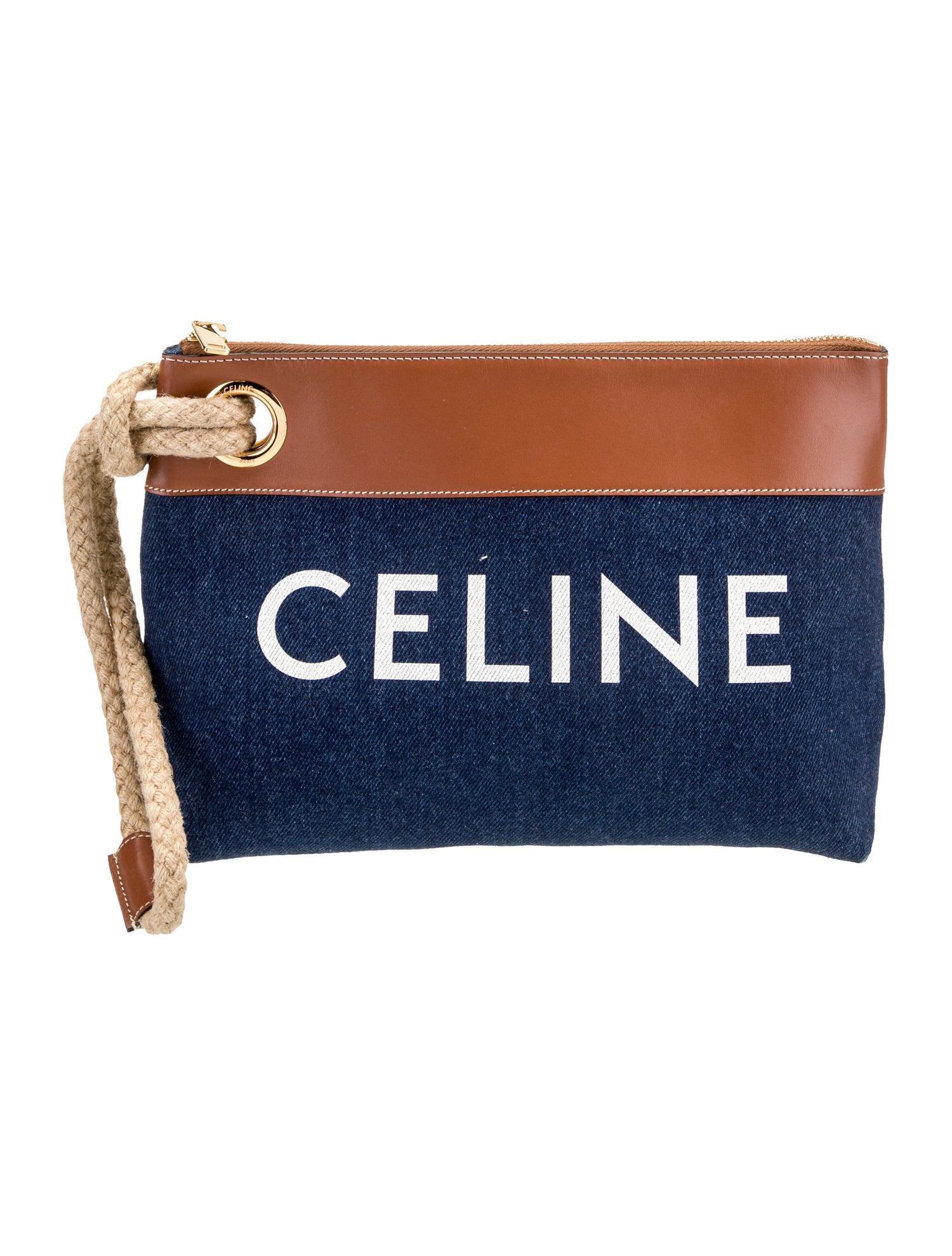 Celine Denim Clutch 2021 - Blue Clutches, Handbags - CEL309680 | The ...