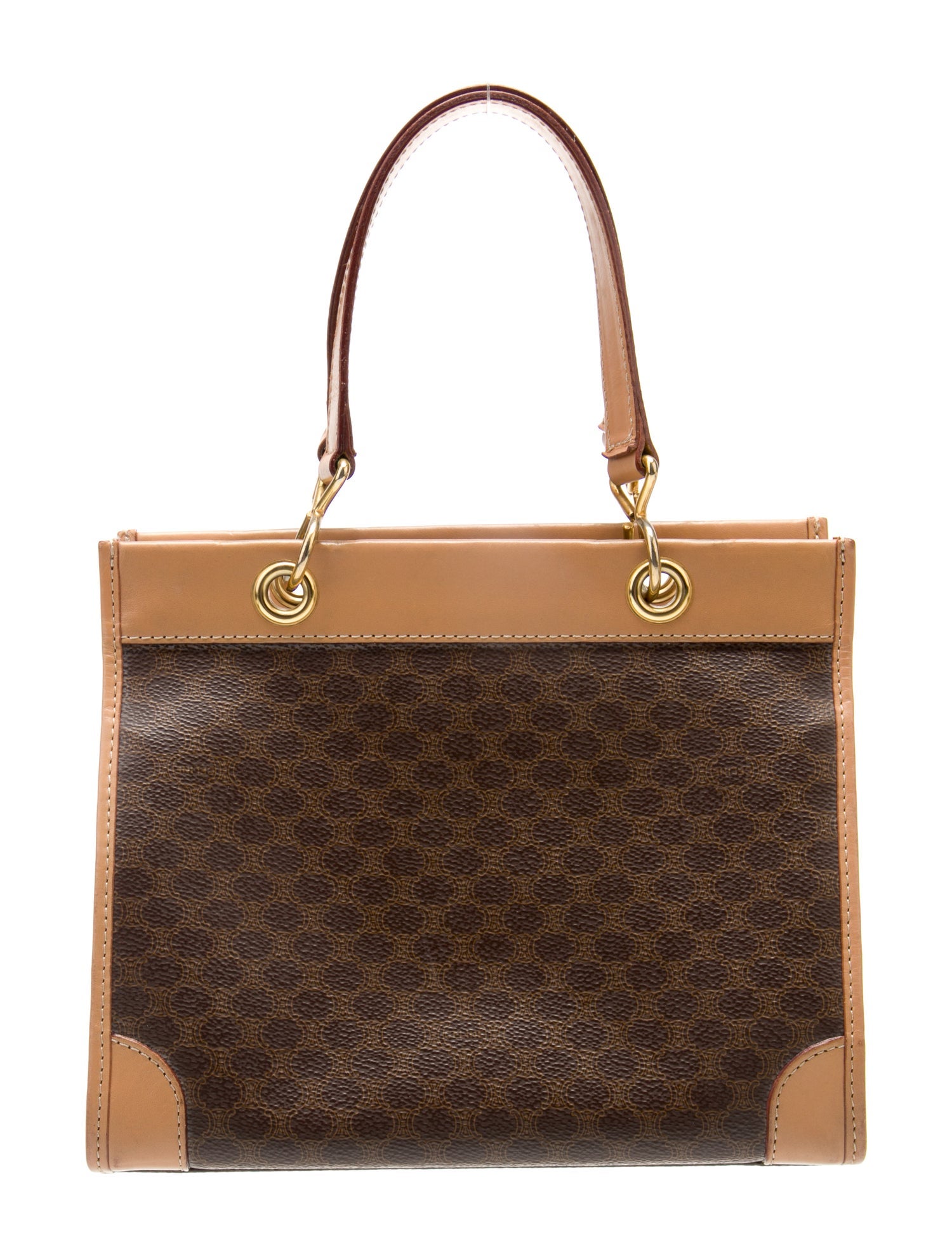 Celine Monogram Top Handle Bag Vintage - Brown Handle Bags, Handbags ...