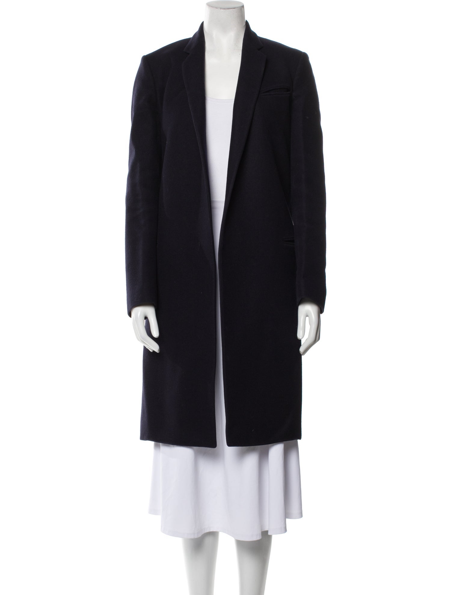 Celine Wool Coat - Blue Coats, Clothing - CEL311684 | The RealReal