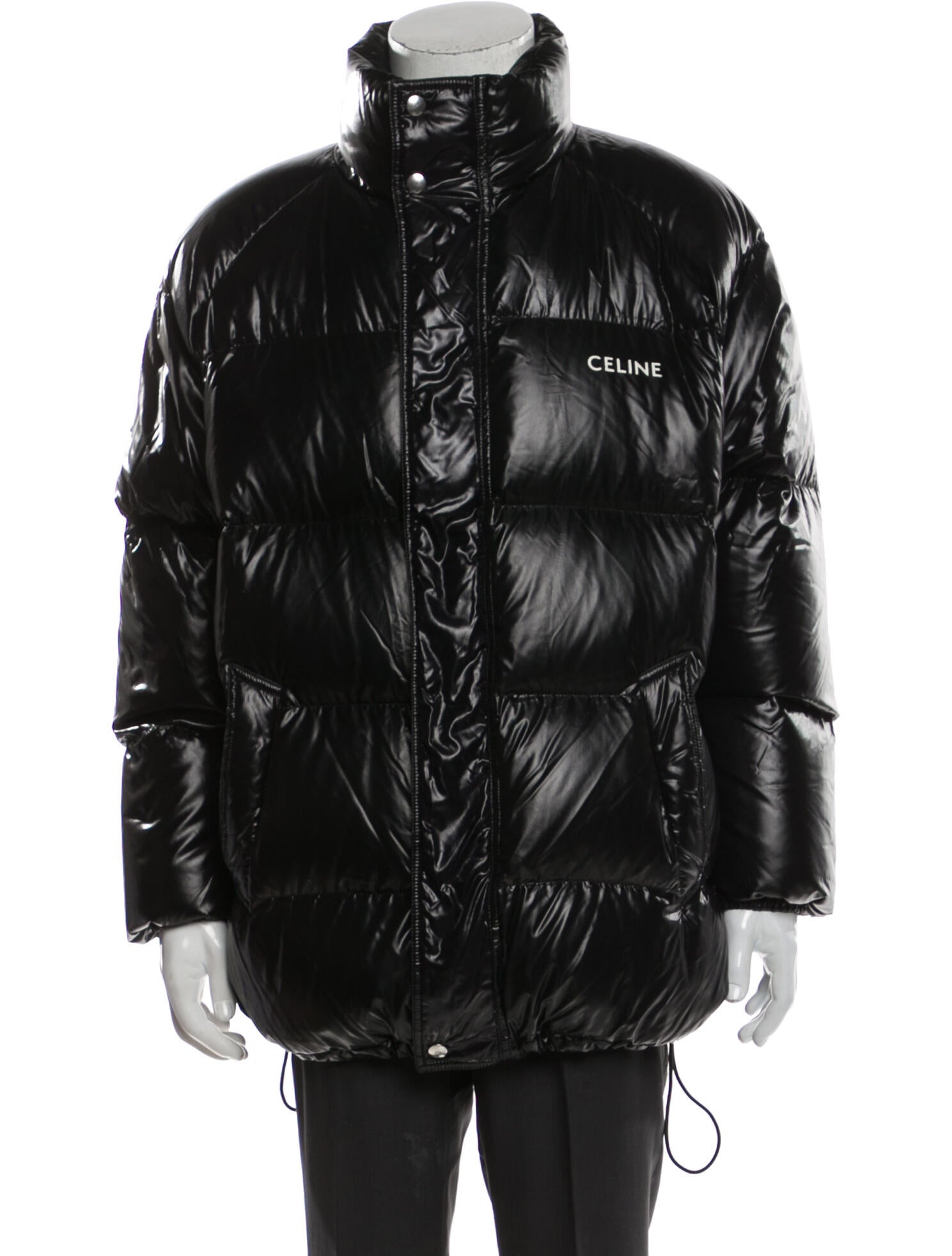 Celine 2021 Signature Logo Puffer Coat - Black Outerwear, Clothing ...
