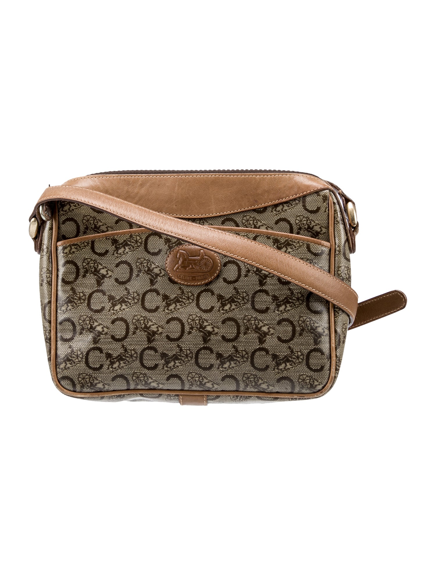 Celine Signature Crossbody Bag Vintage - Brown Crossbody Bags, Handbags ...