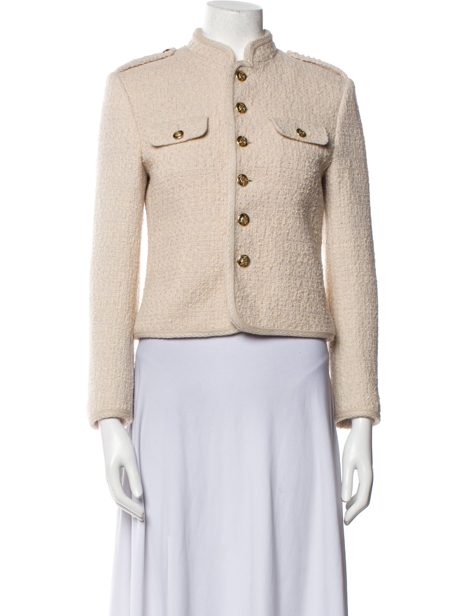 Celine Tweed Pattern Jacket - Neutrals Jackets, Clothing - CEL319218 ...