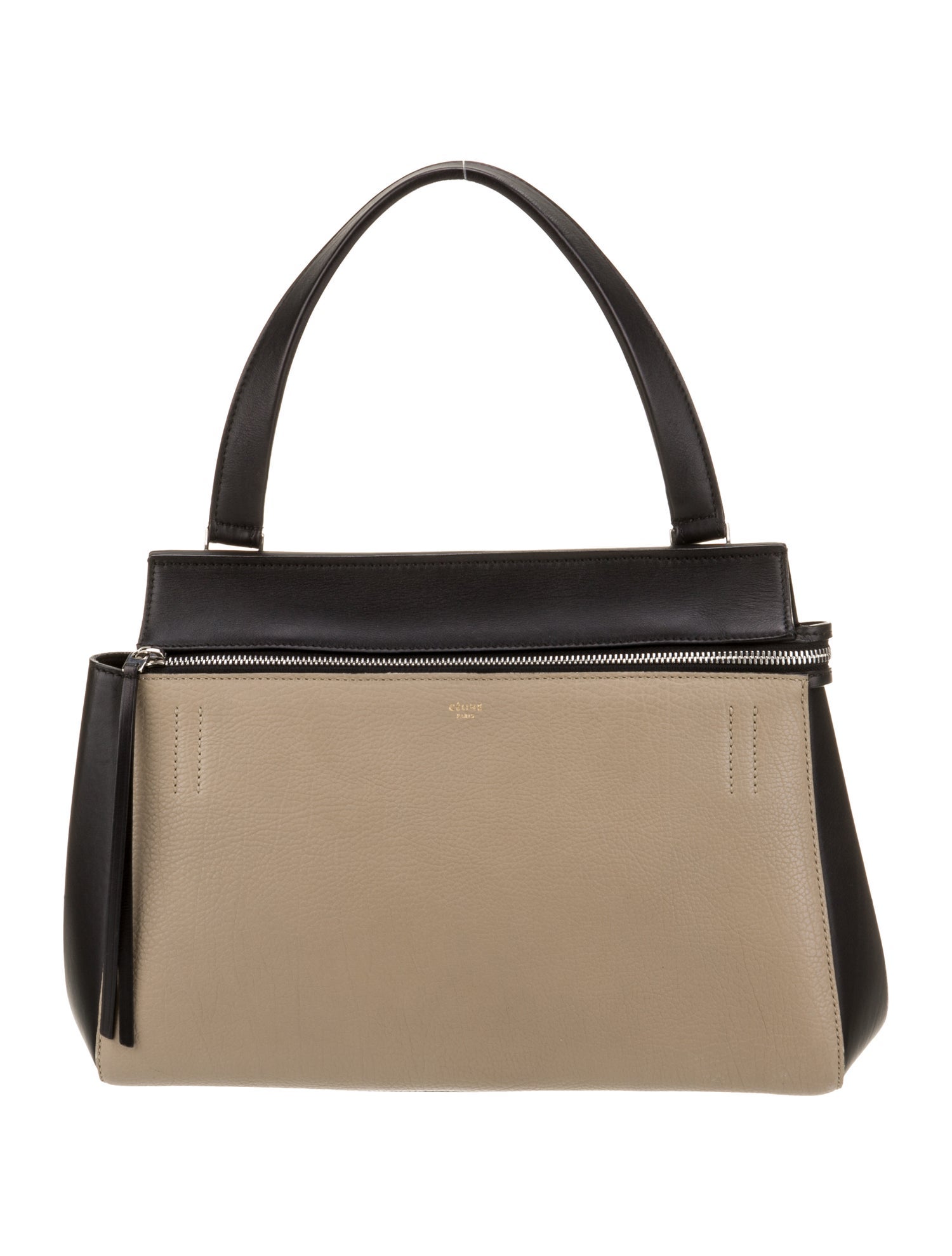 Celine Leather Edge Medium - Black Handle Bags, Handbags - CEL320562 ...