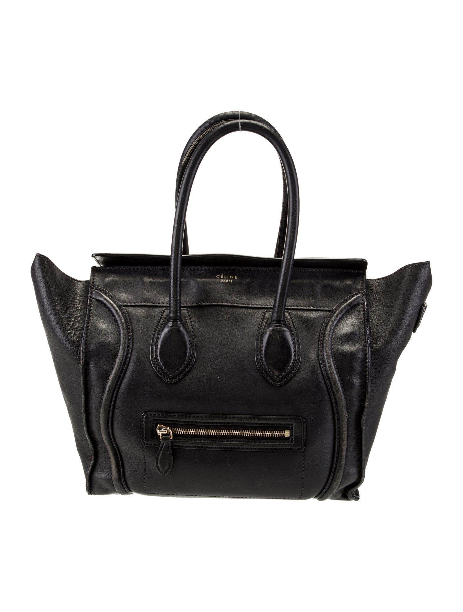 Celine Leather Luggage Mini - Black Totes, Handbags - CEL322842 | The ...