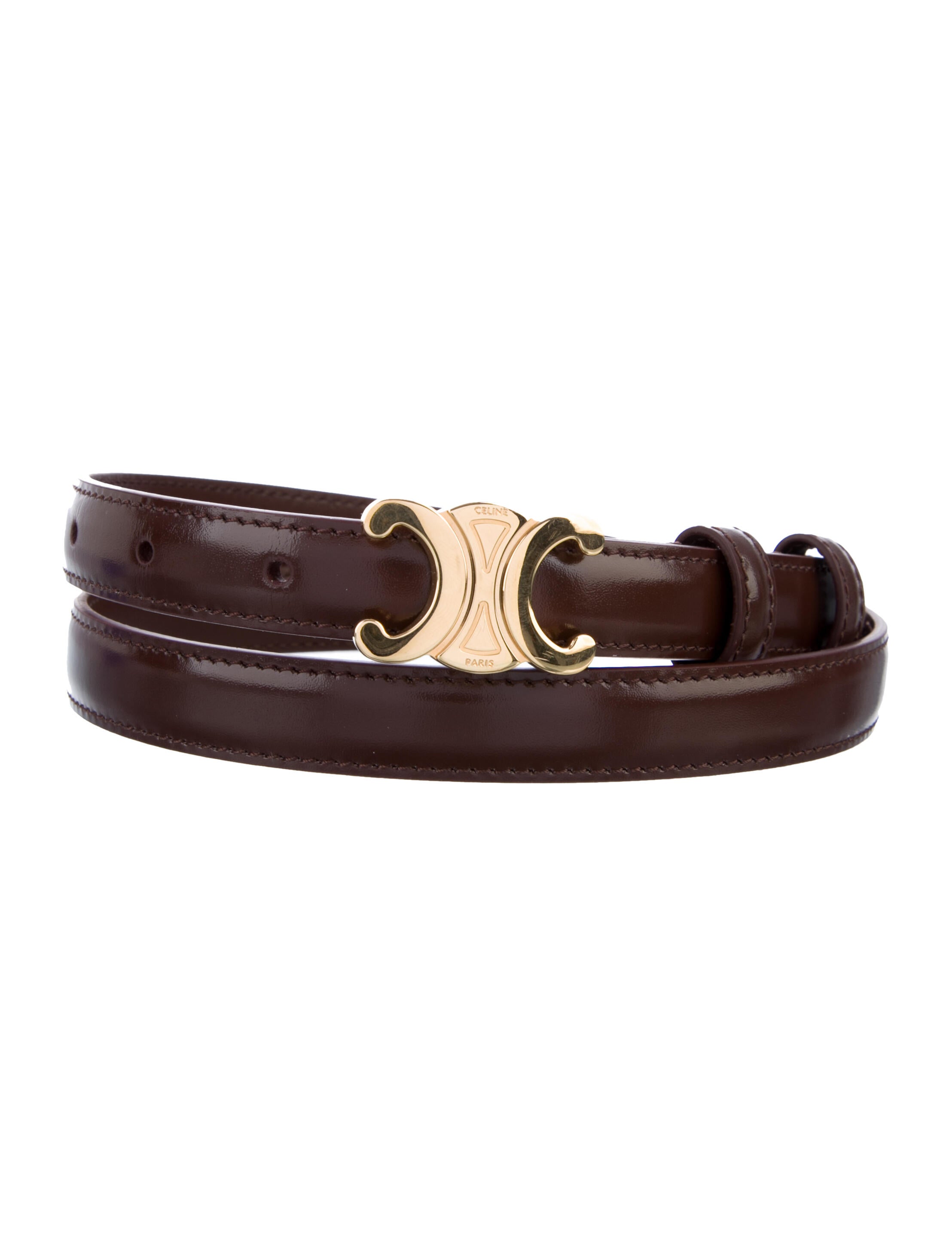 Celine Skinny Leather Belt - Brown Belts, Accessories - CEL323914 | The ...