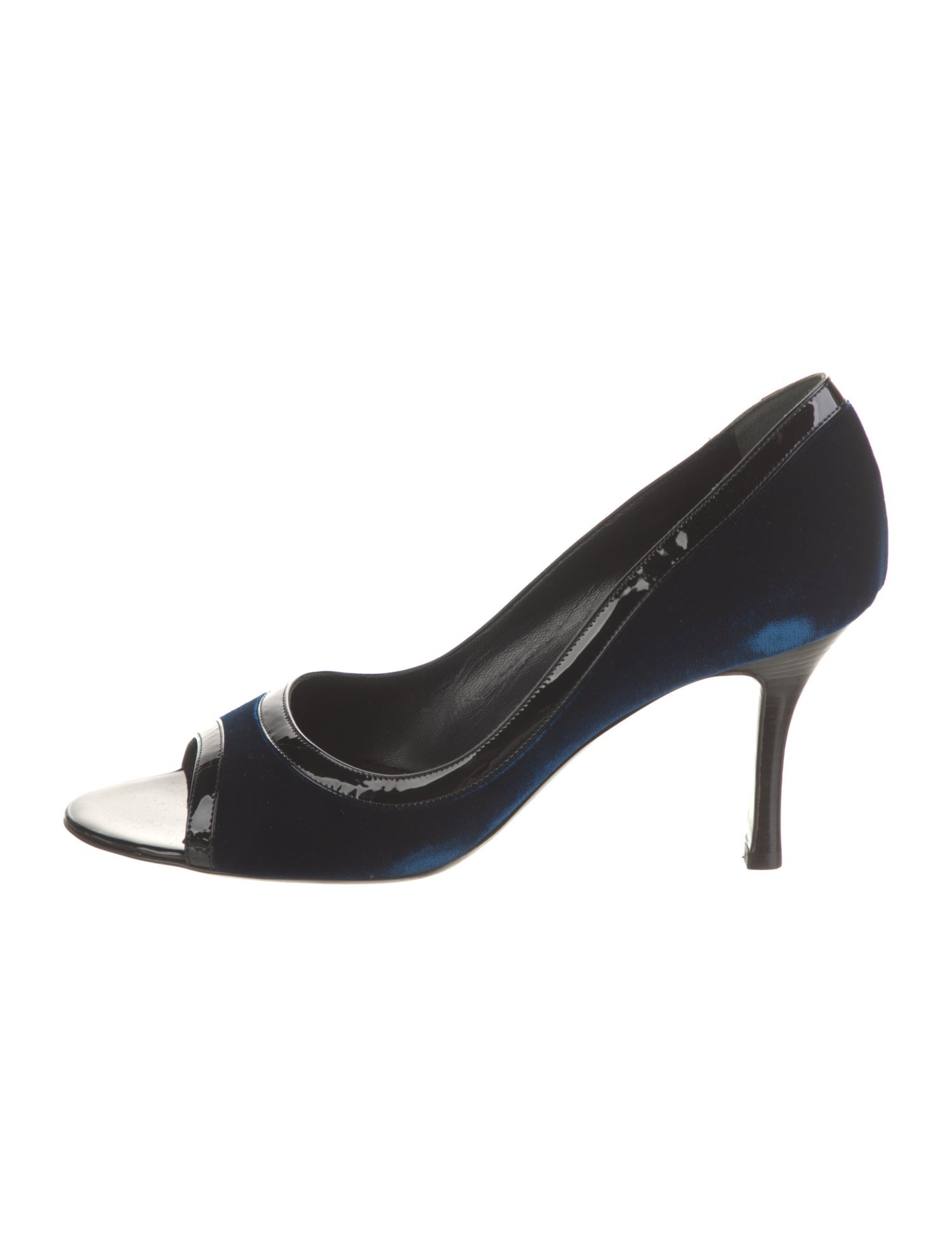 Celine Velvet Pumps - Blue Pumps, Shoes - CEL325738 | The RealReal