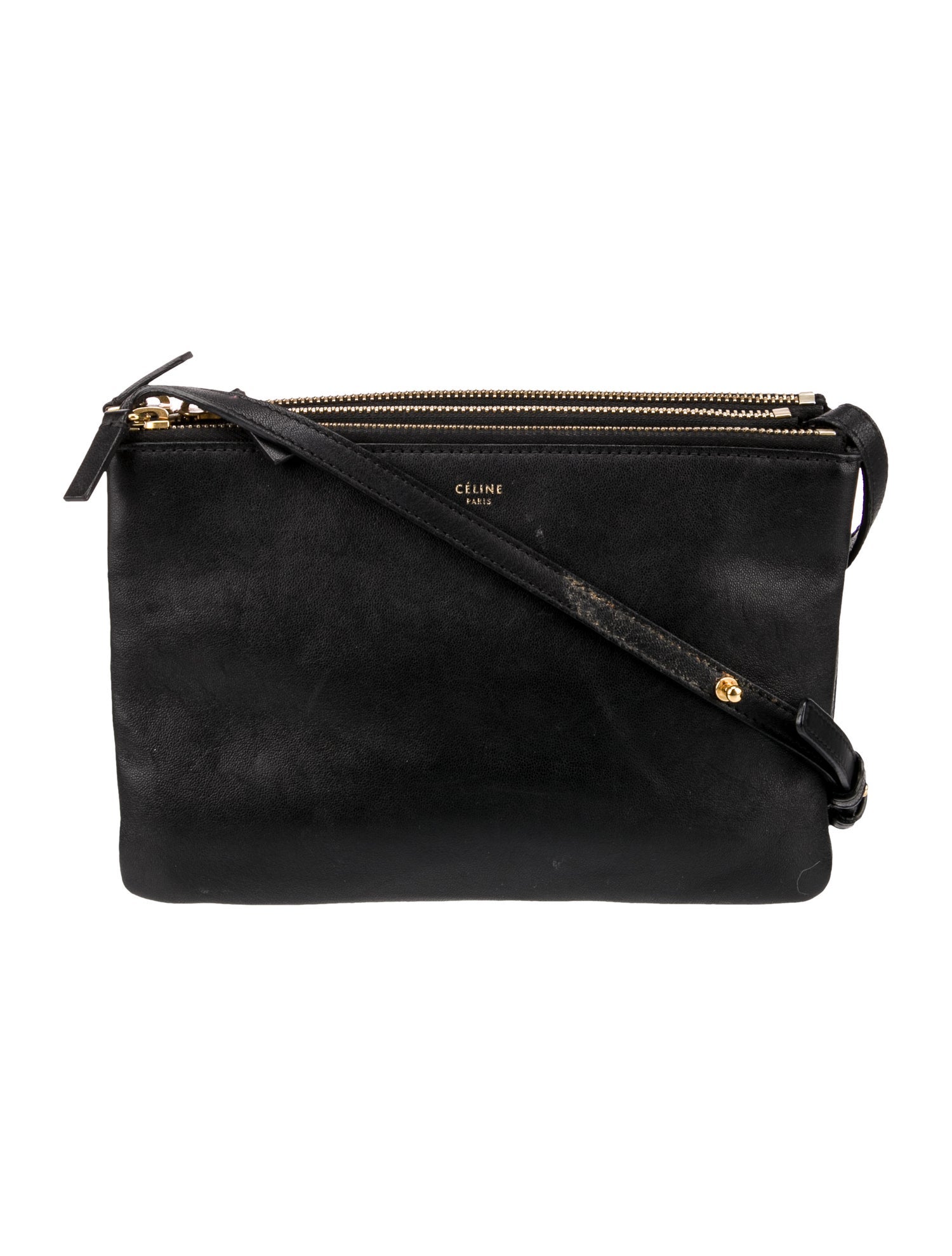Celine Leather Trio - Black Crossbody Bags, Handbags - CEL325763 | The ...