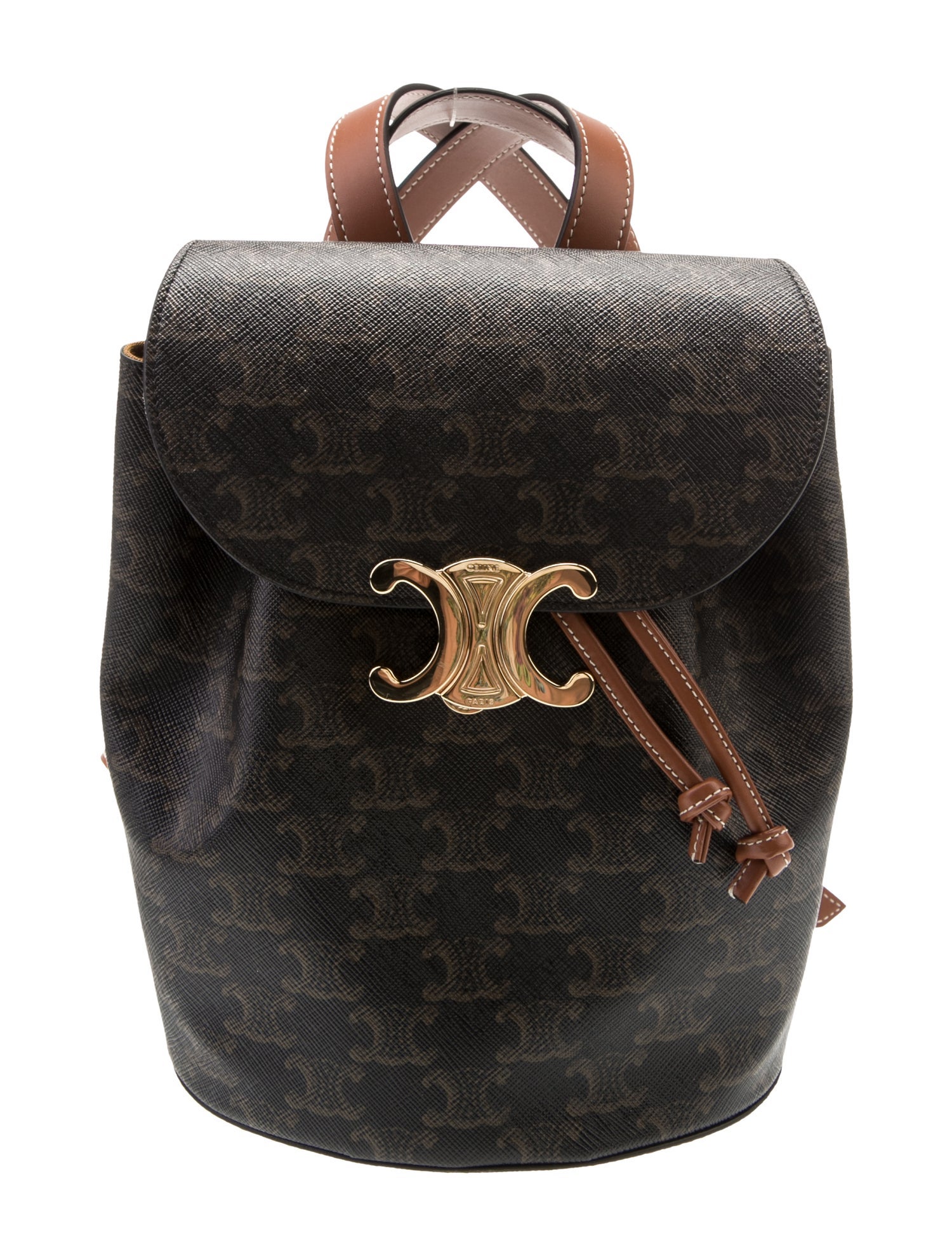 Celine Triomphe Backpack 2025 - Black Backpacks, Handbags - CEL327624 ...