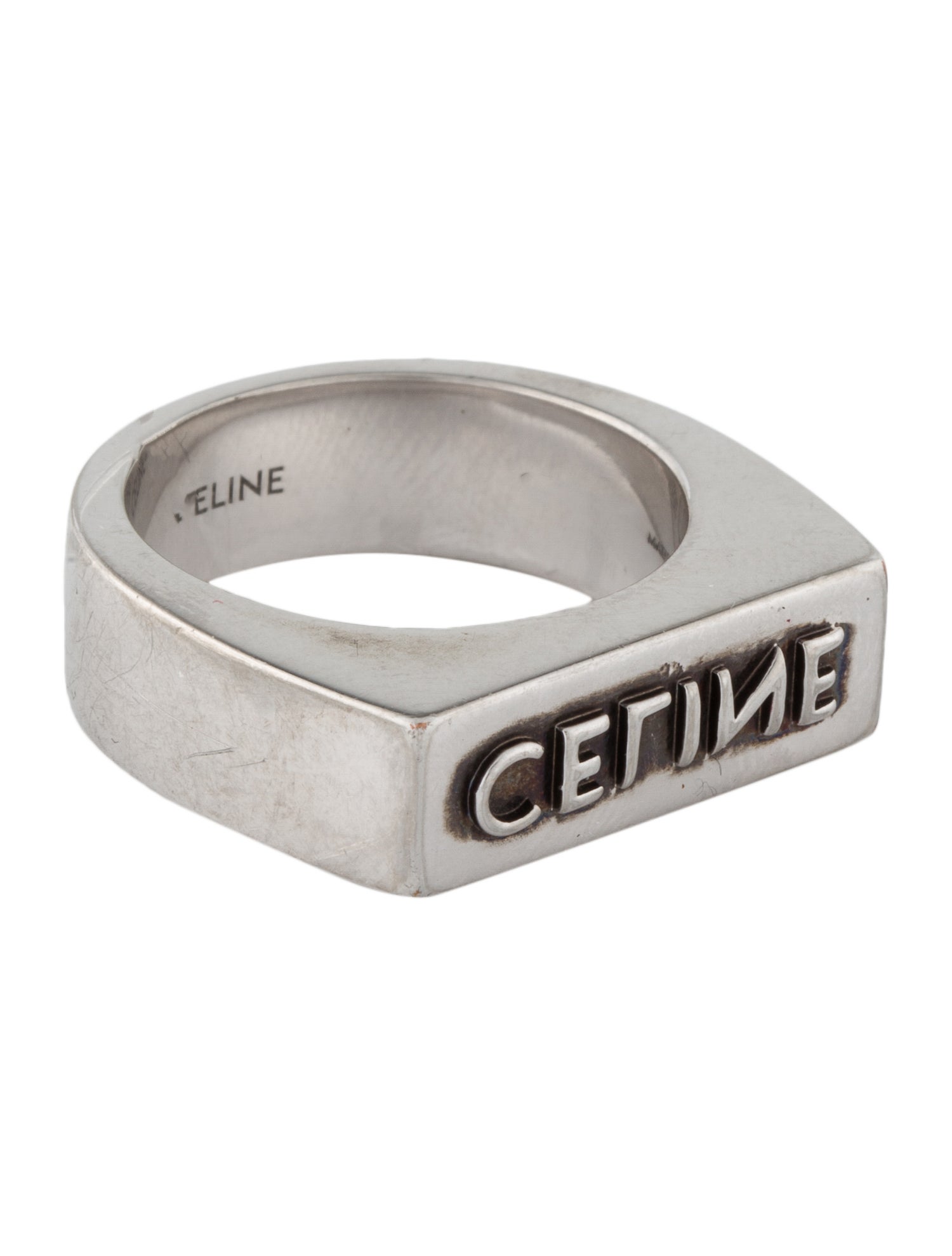 Celine Monochroms Stamp Ring - Signet Ring, Rings - CEL329051 | The ...
